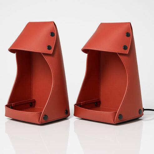 Invenitiah Homes Invenitiah Handcrafted Leather Living Room Table Lamp ...