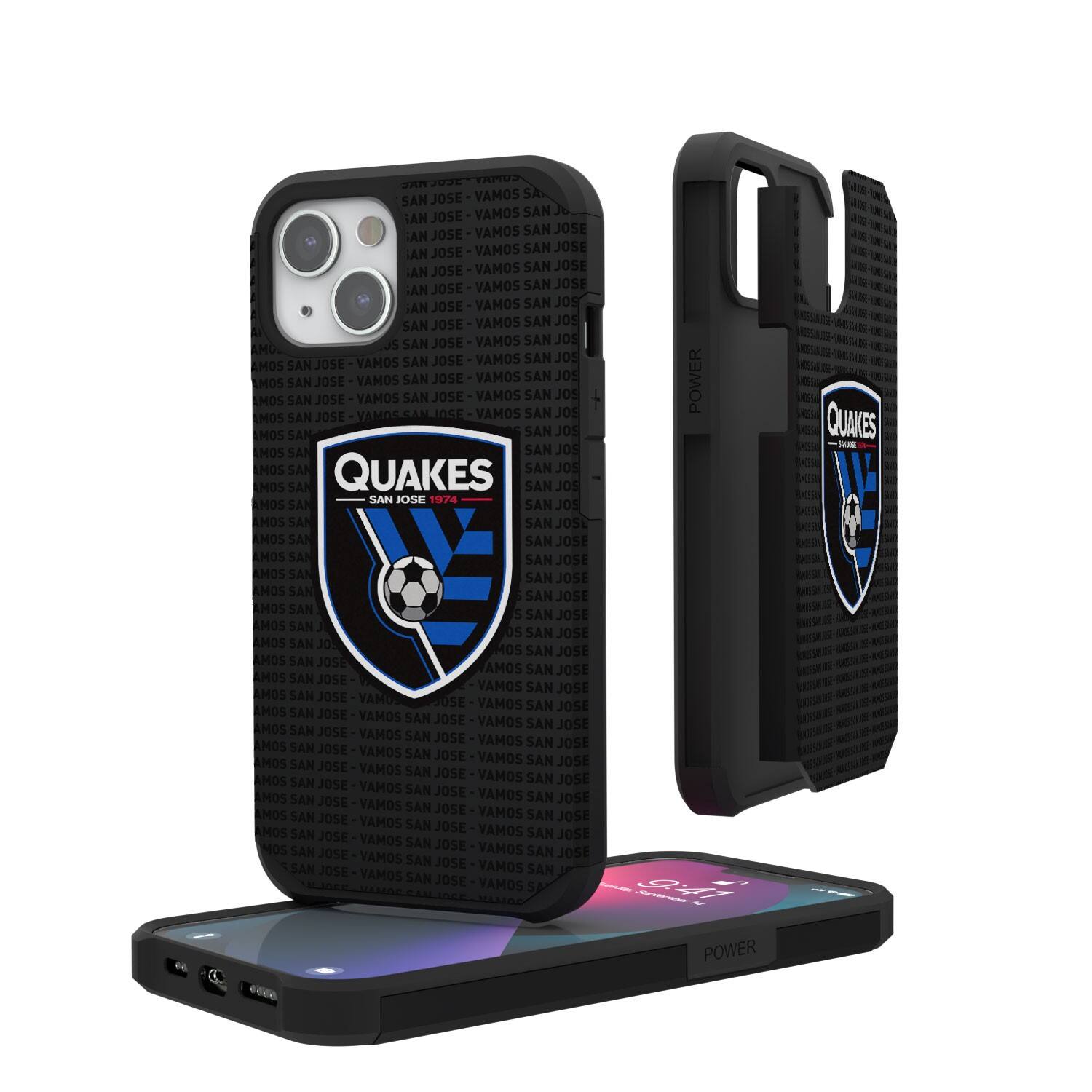 Keyscaper MLS San Jose Earthquakes iPhone Text Backdrop Rugged Case 15 ...