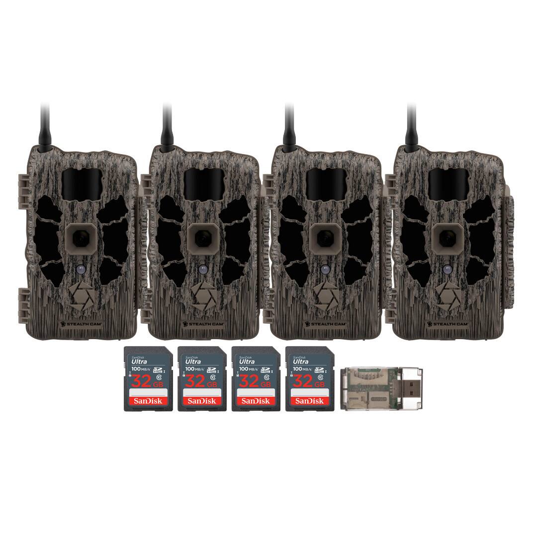 Stealth Cam (Four) DECEPTOR MAX 40MP Trail Camera with 32GB Memory ...
