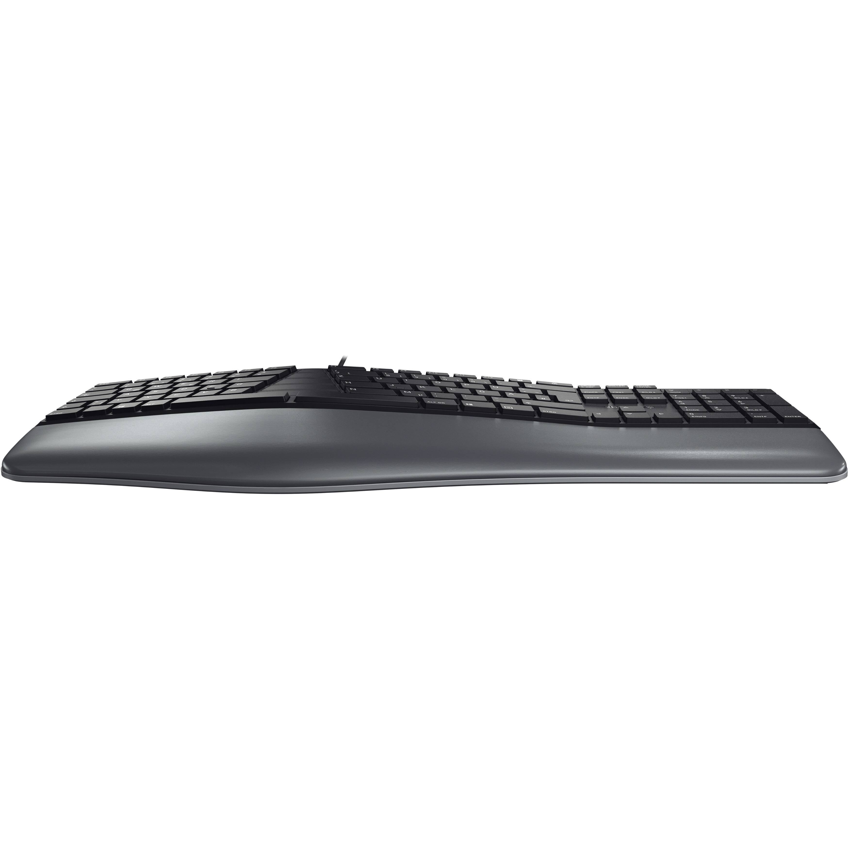 CHERRY ERGO KC 4500 Keyboard Full Size Padded Nonremoveable Palm Rest ...