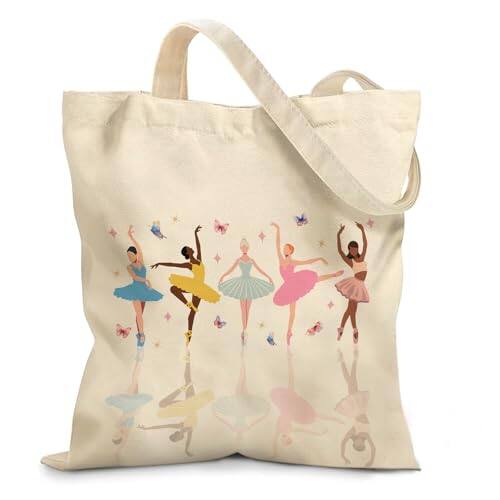 ESBANY Aesthetic Canvas Tote Bag for Women with Magnetic Snap Closure ...