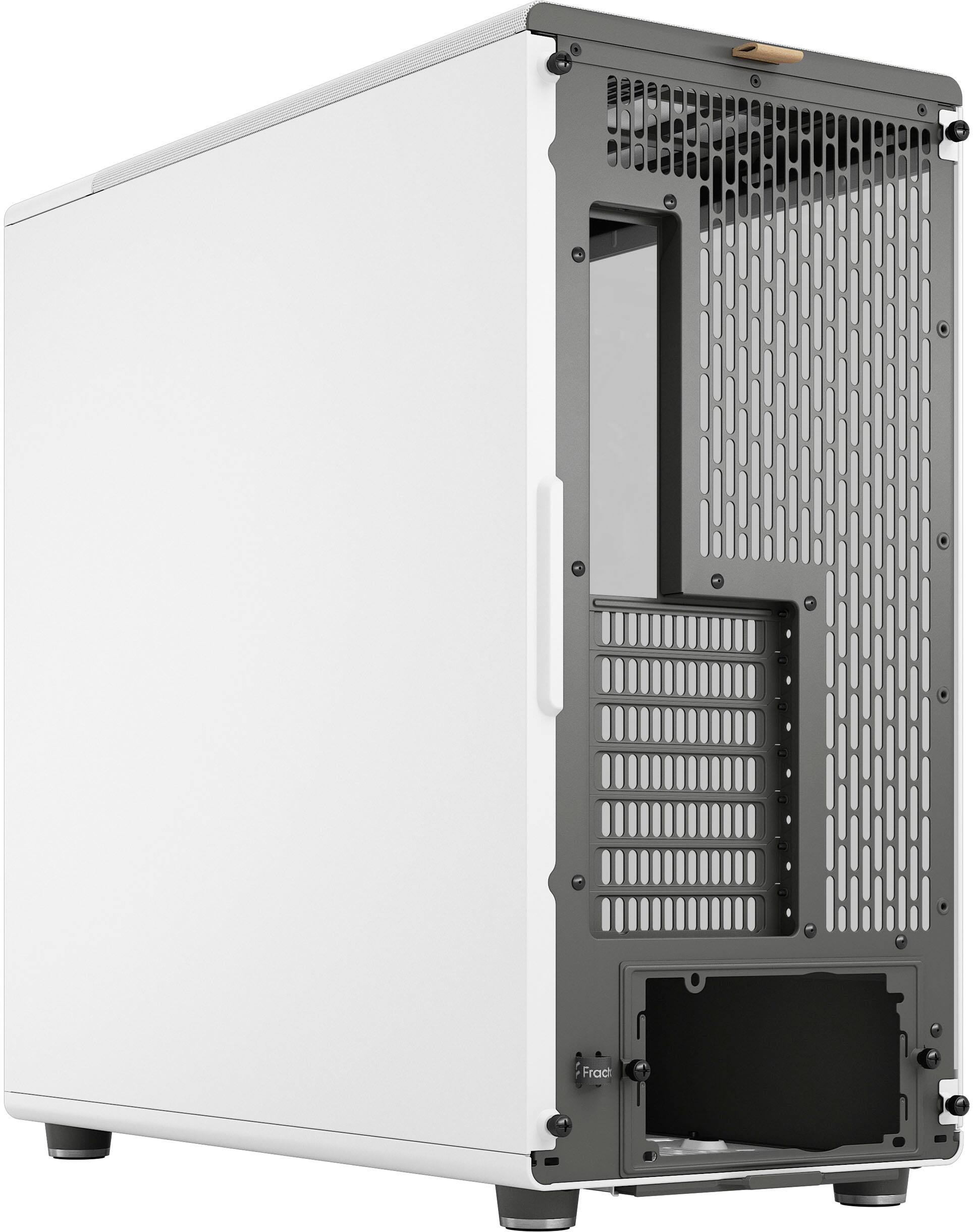 Fractal Design North XL Chalk White Chassis with Oak Front and Clear TG ...