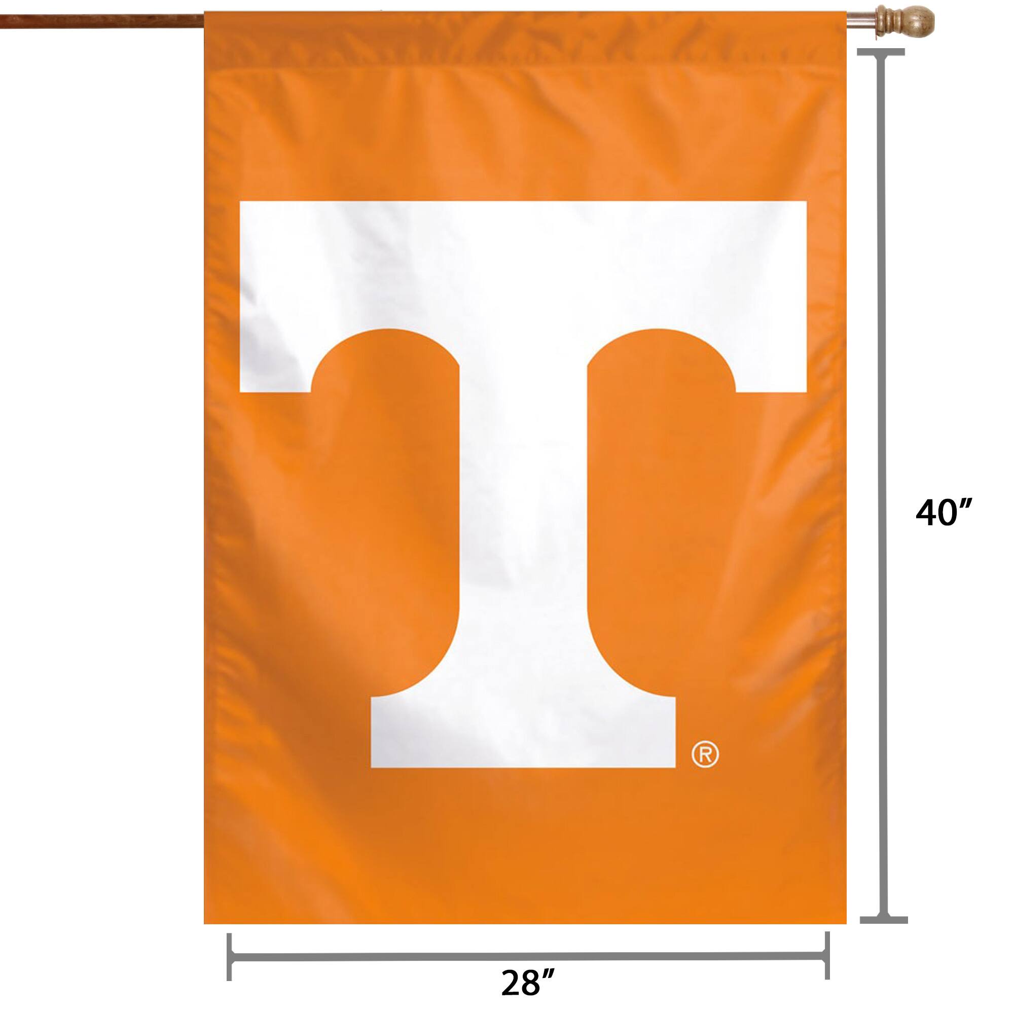 WinCraft Tennessee Volunteers 28" x 40" Big Logo House Flag Multicolor ...