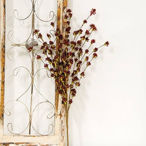 BreeBe Fall Blossoms Spray 24" Burgundy FSR2320665BG - Best Buy