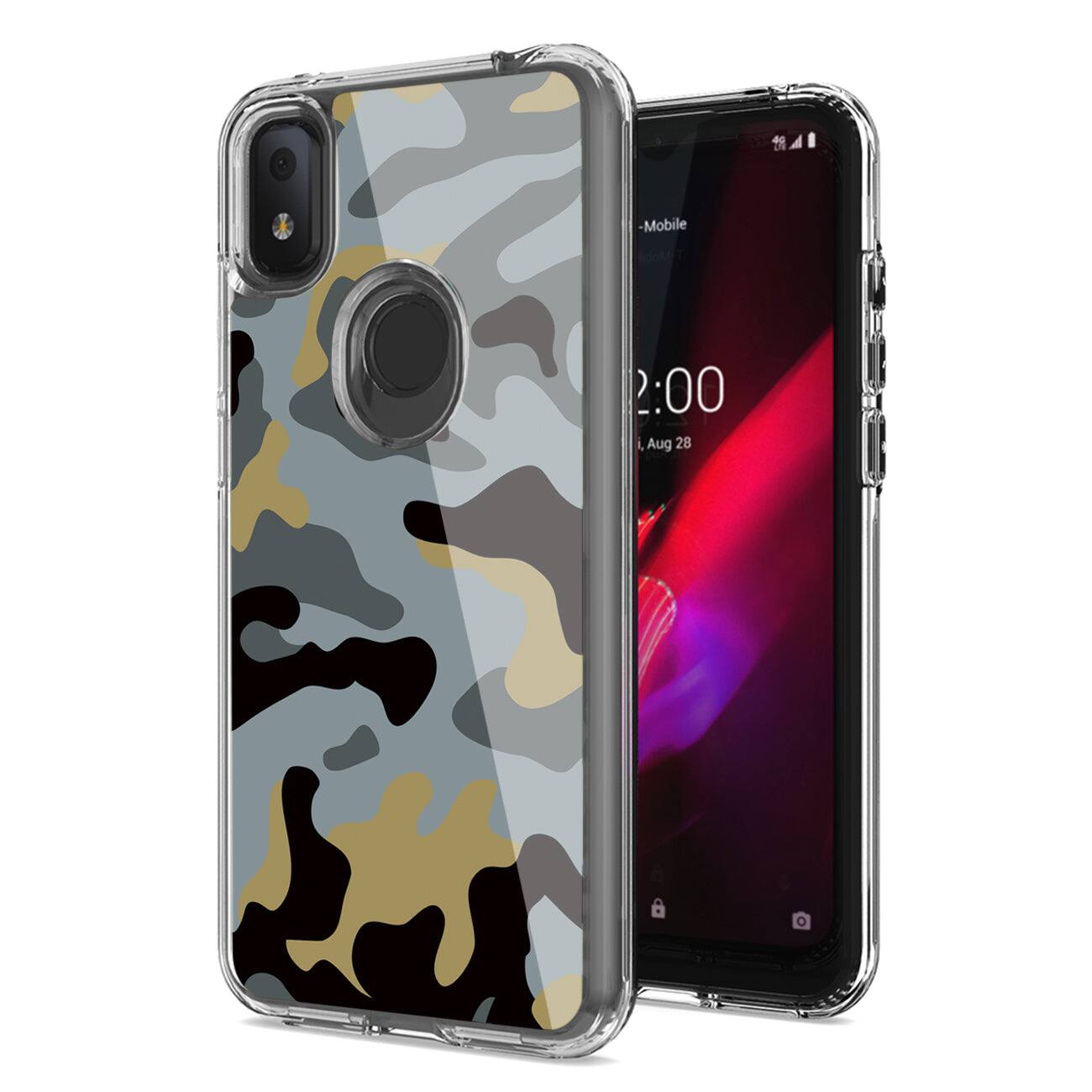 Reiko Camouflage Dual Layer Hybrid Hard Plastic And Soft Tpu Rubber ...