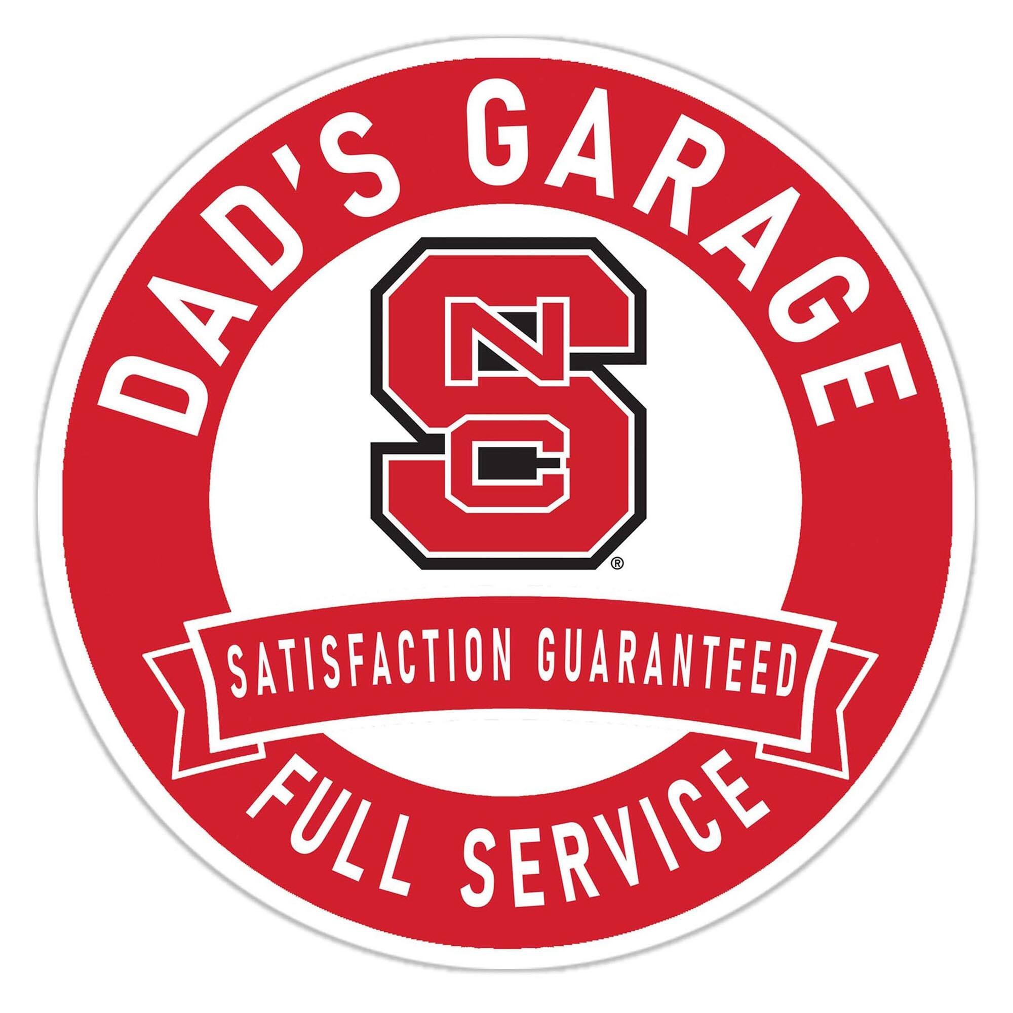 Fan Creations NC State Wolfpack 16" Dad's Garage Wood Sign Multicolor ...