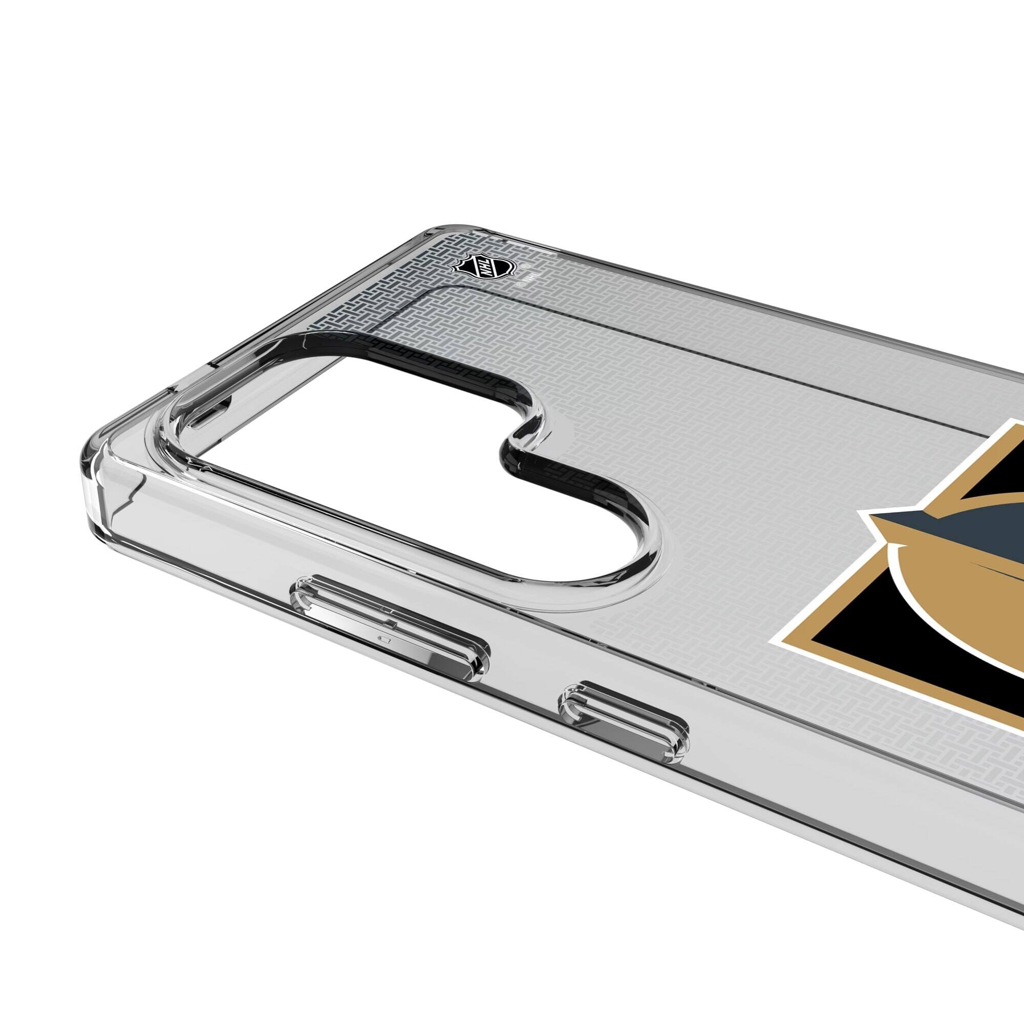 Keyscaper NHL Vegas Golden Knights Linen Logo Galaxy Clear Case S24 ...