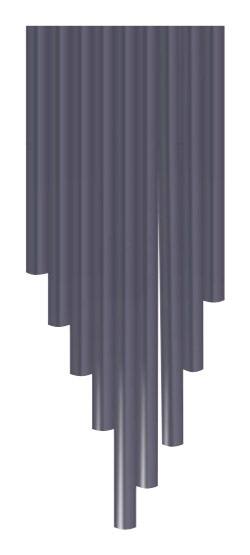 3Doodler PLA Filament for Create, PRO, and 2.0 (25 pack) Clearly Stormy ...