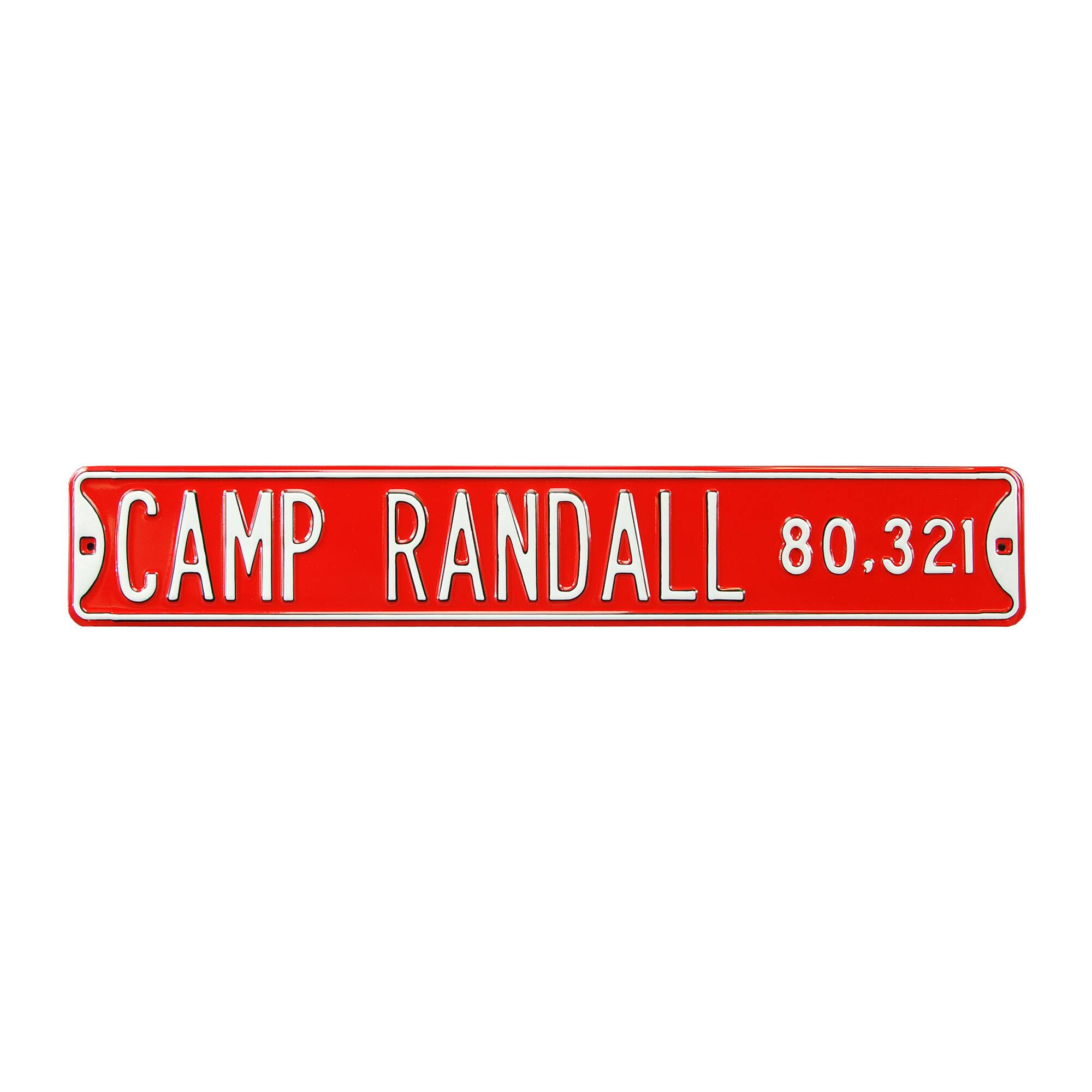 Authentic Street Signs Wisconsin Badgers 6" x 36" Camp Randall College ...