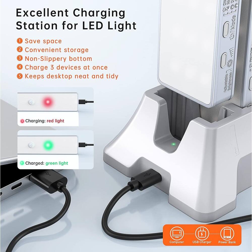 ACJPR 6 Pack LED Closet Lights, 30LEDs 8'' Rechargeable Motion Sensor ...