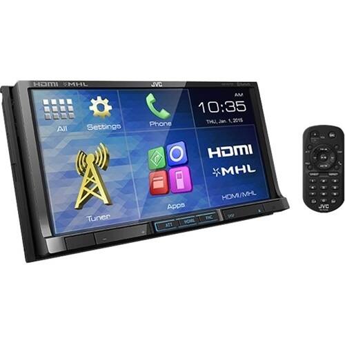 Best Buy: JVC 7" Built-in Bluetooth In-Dash CD/DVD/DM Receiver Black KW ...