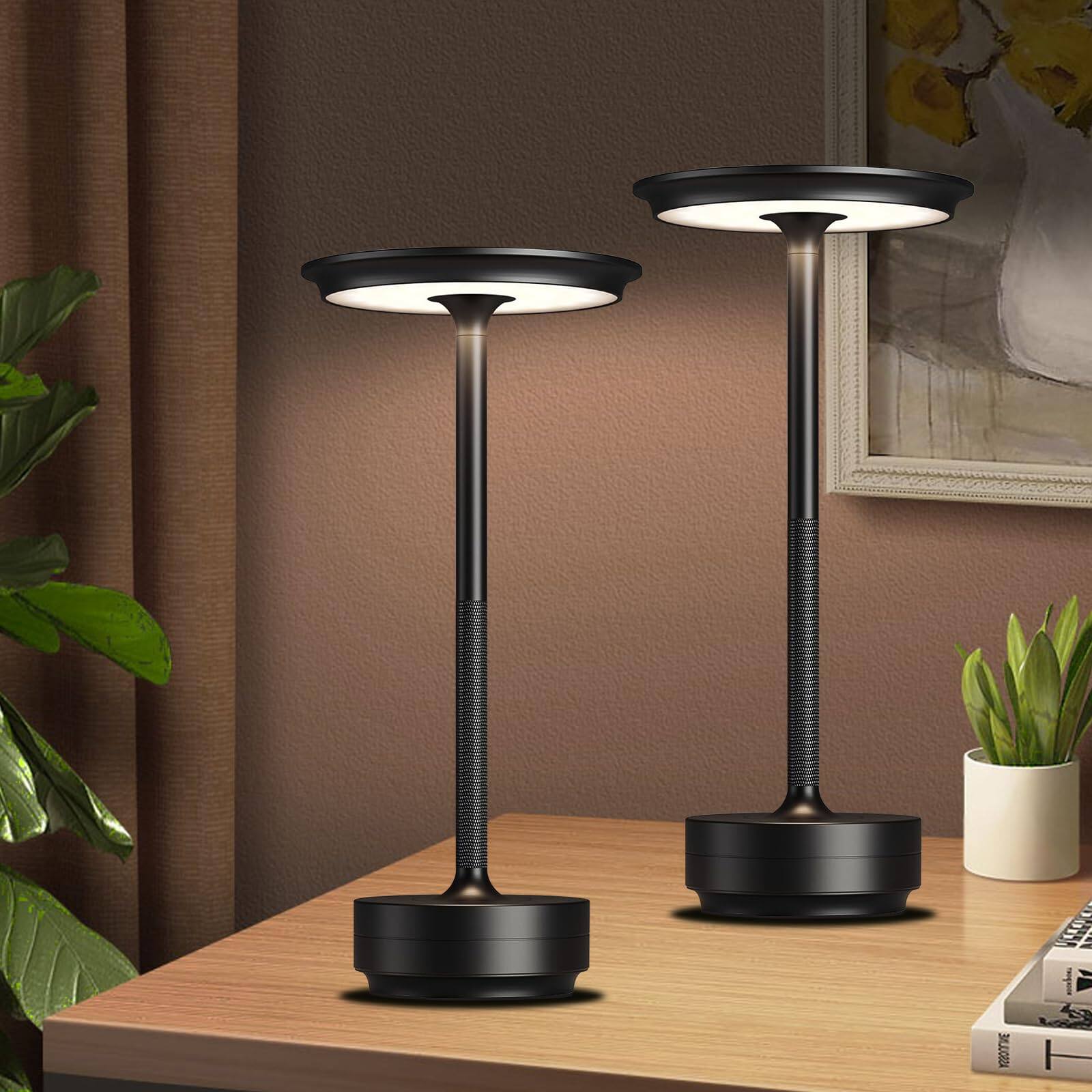 Dazzling Pops Cordless Table Lamp Rechargeable Portable Battery ...