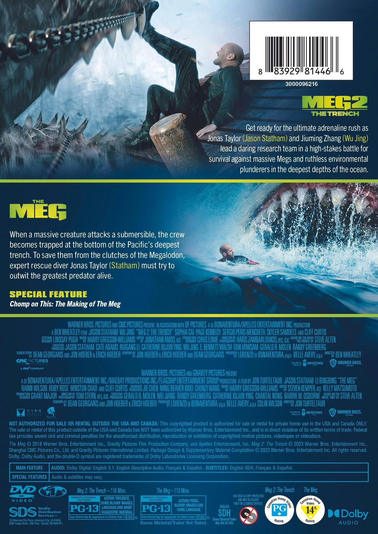 Customer Reviews: The Meg 2-Film Collection - Best Buy