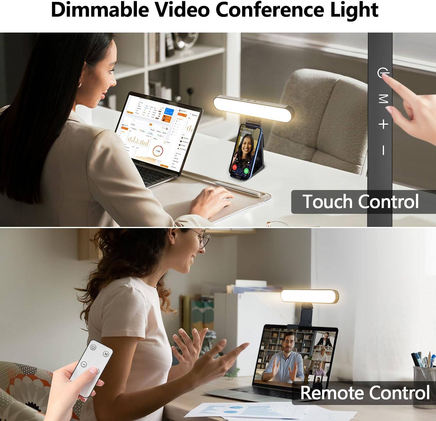 Schertz Video Conference LED Ring Light with Remote & Touch Control ...