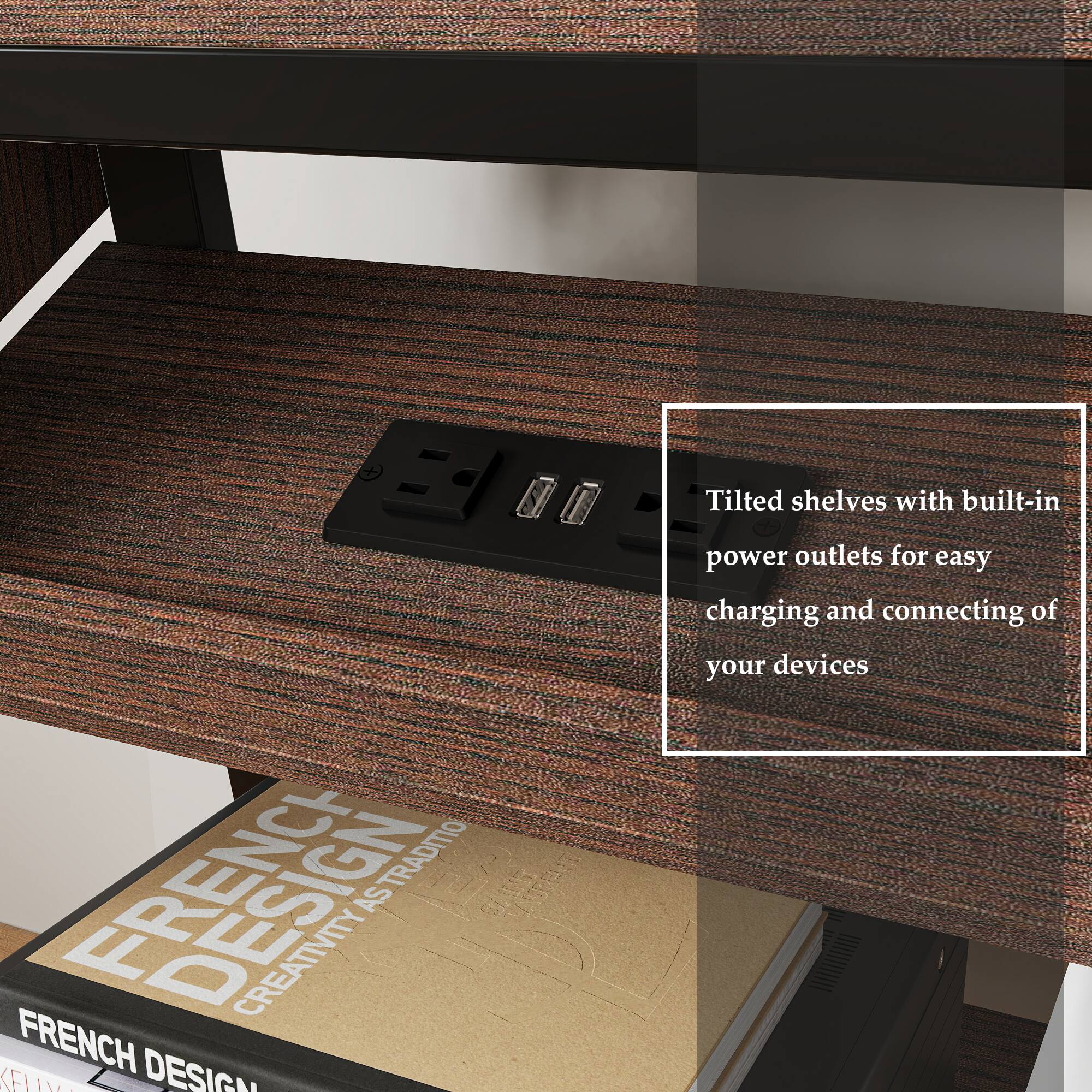 Famapy TV Stand with Mount, Supports 42 60 Inch TVs, Mobile ...