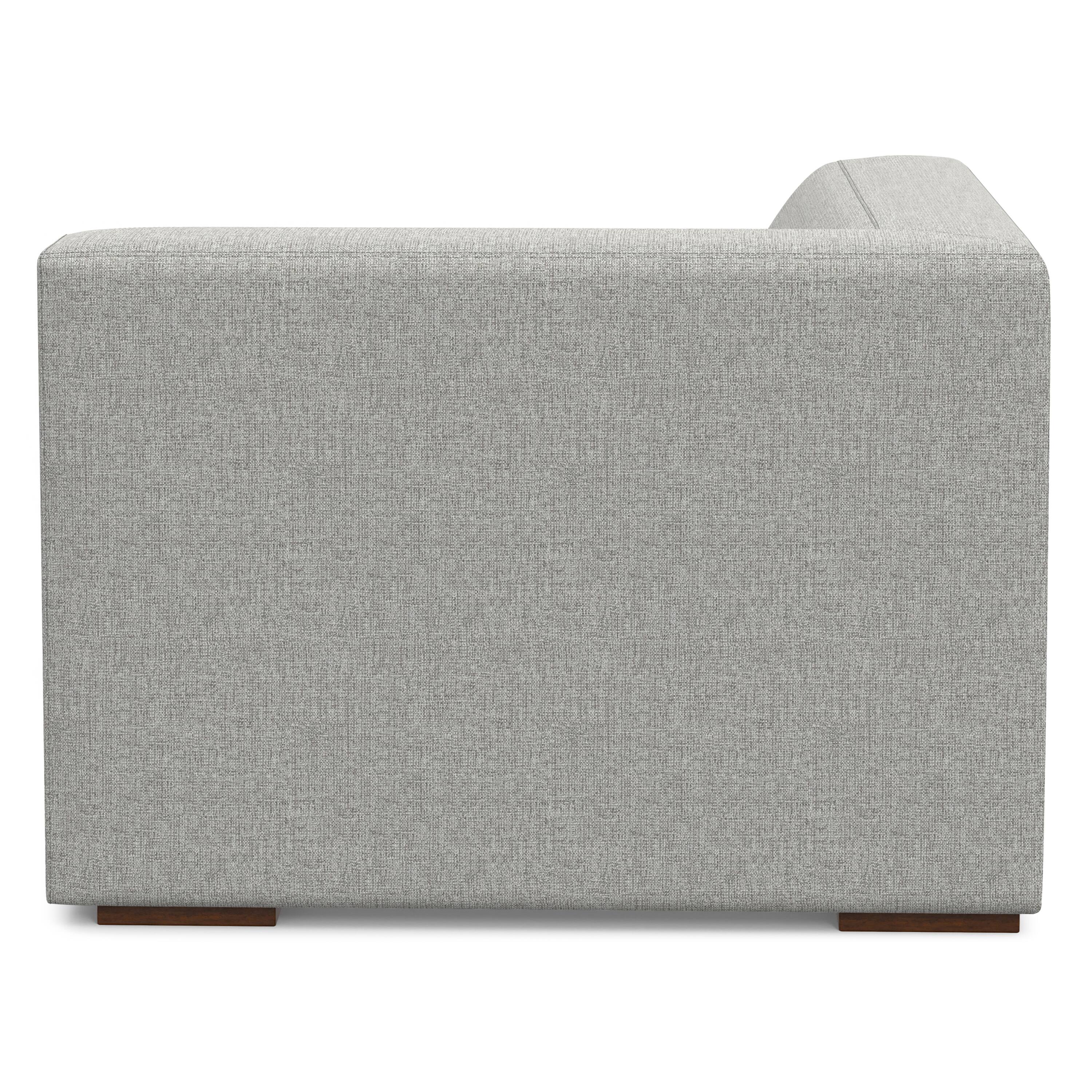 Simpli Home Rex Corner Sofa Module in Tightly Woven Performance Fabric ...