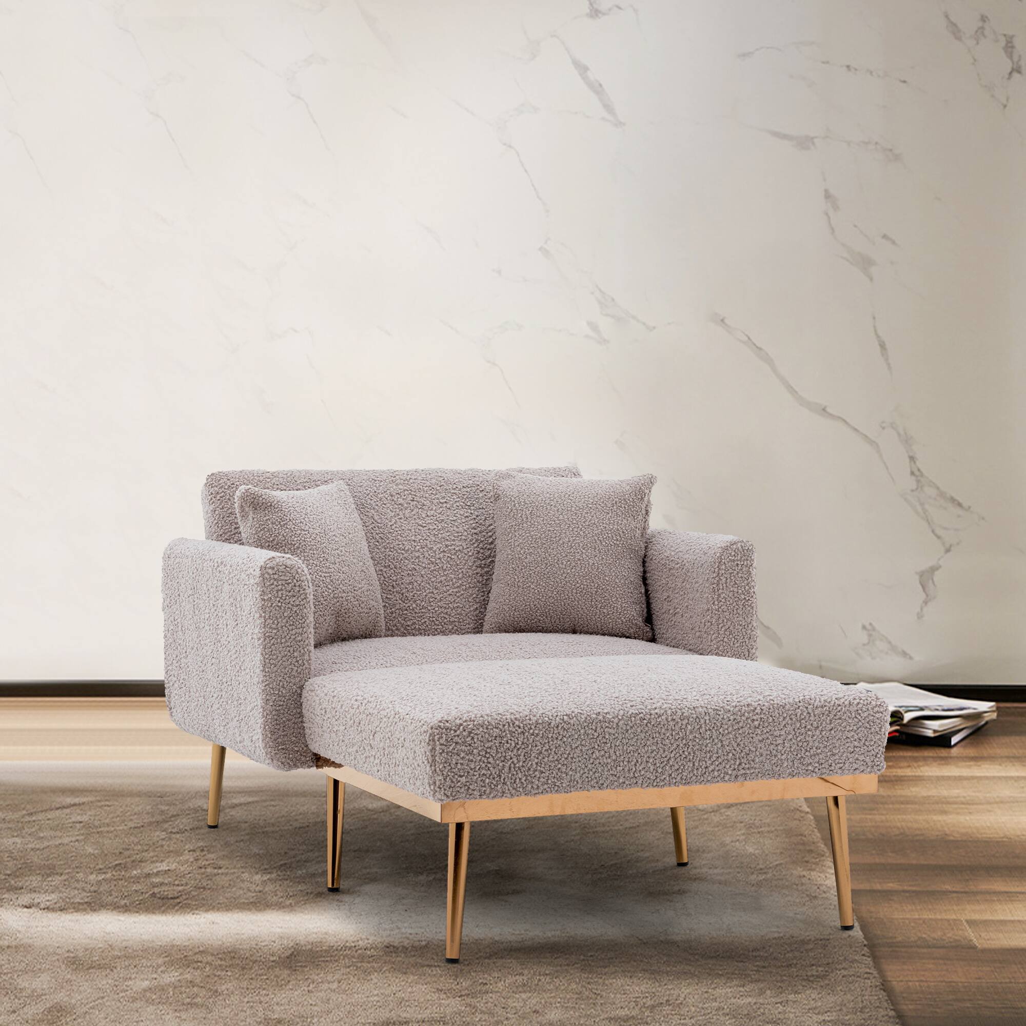 APRILSOUL fashionable and classic style chaise lounge chair accent ...