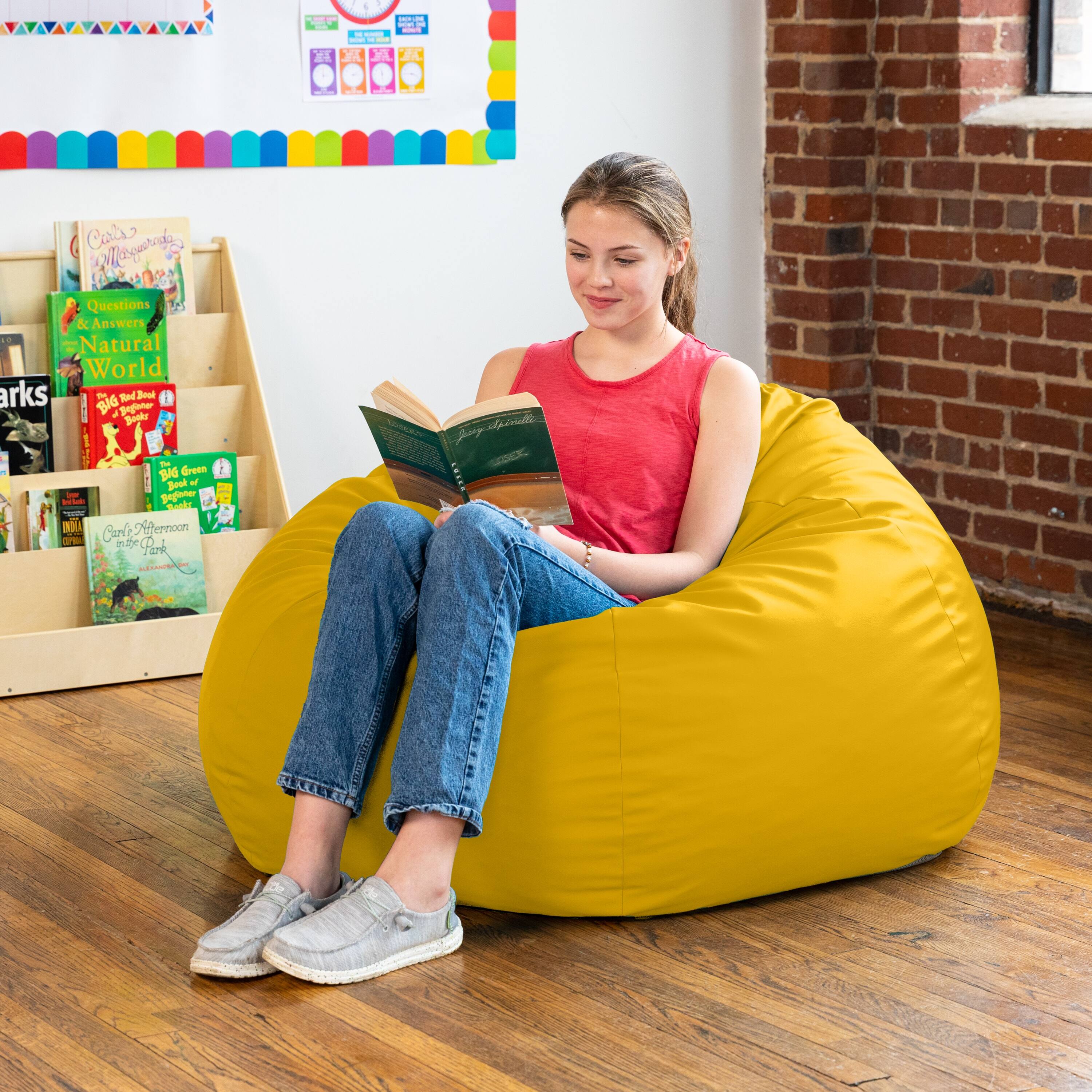 Jaxx Gumdrop Commercial Grade Bean Bag for Educational Environments ...