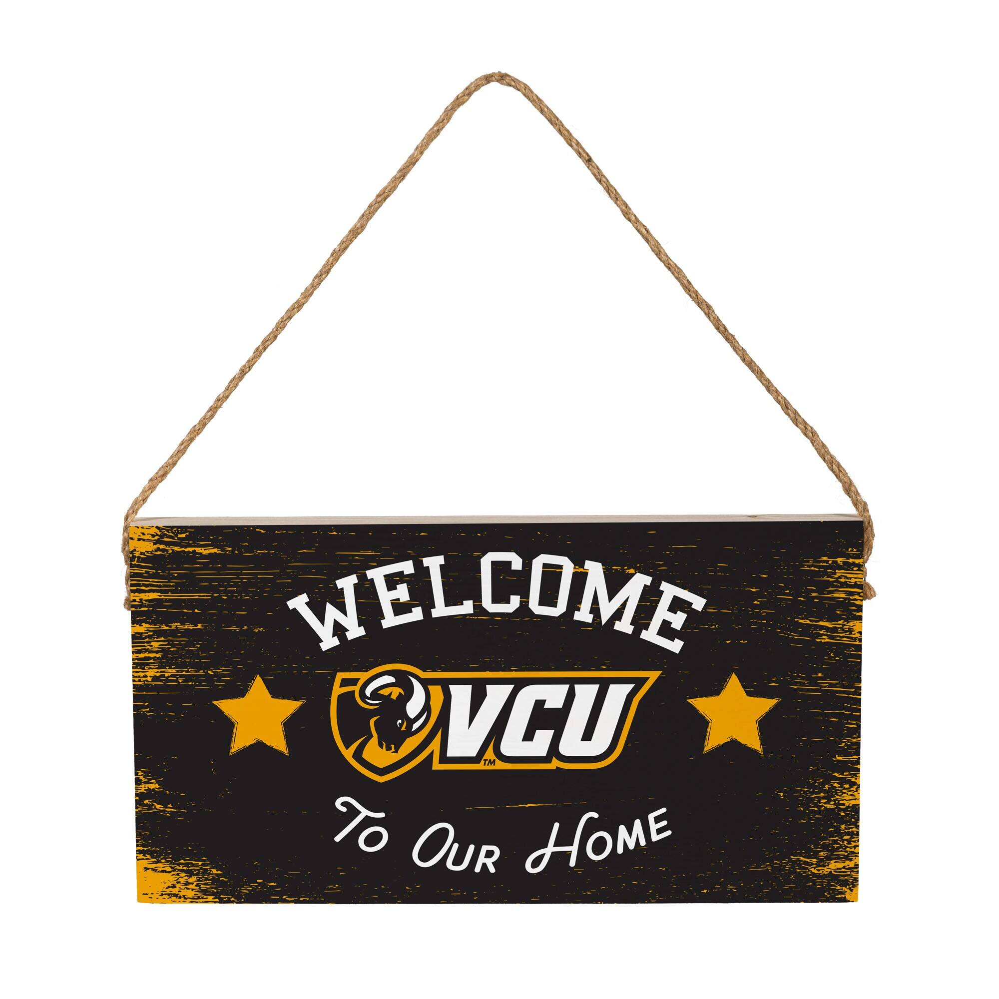 Evergreen Enterprises VCU Rams 6" x 11" Welcome Home Wood Wall Sign ...