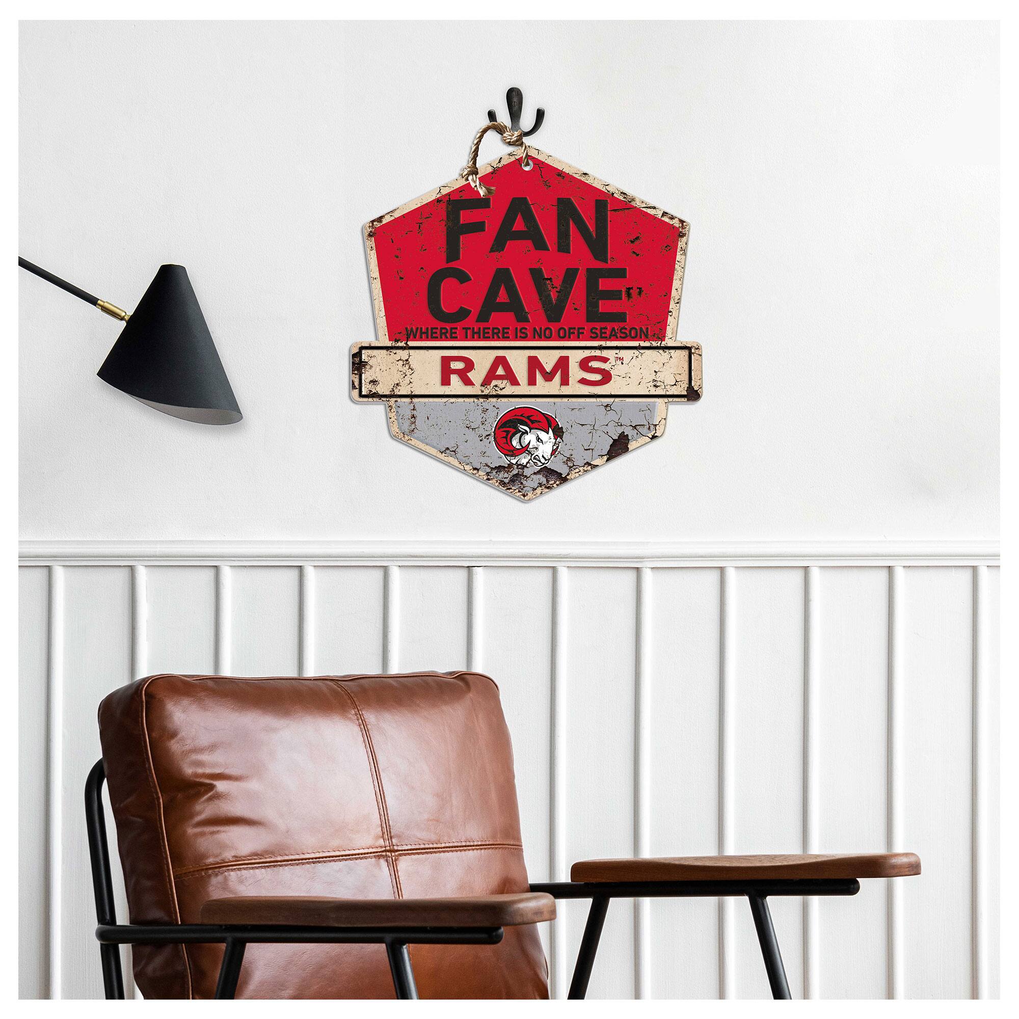 Jardine Winston Salem State Rams Fan Cave Badge Sign Red 4941449 - Best Buy