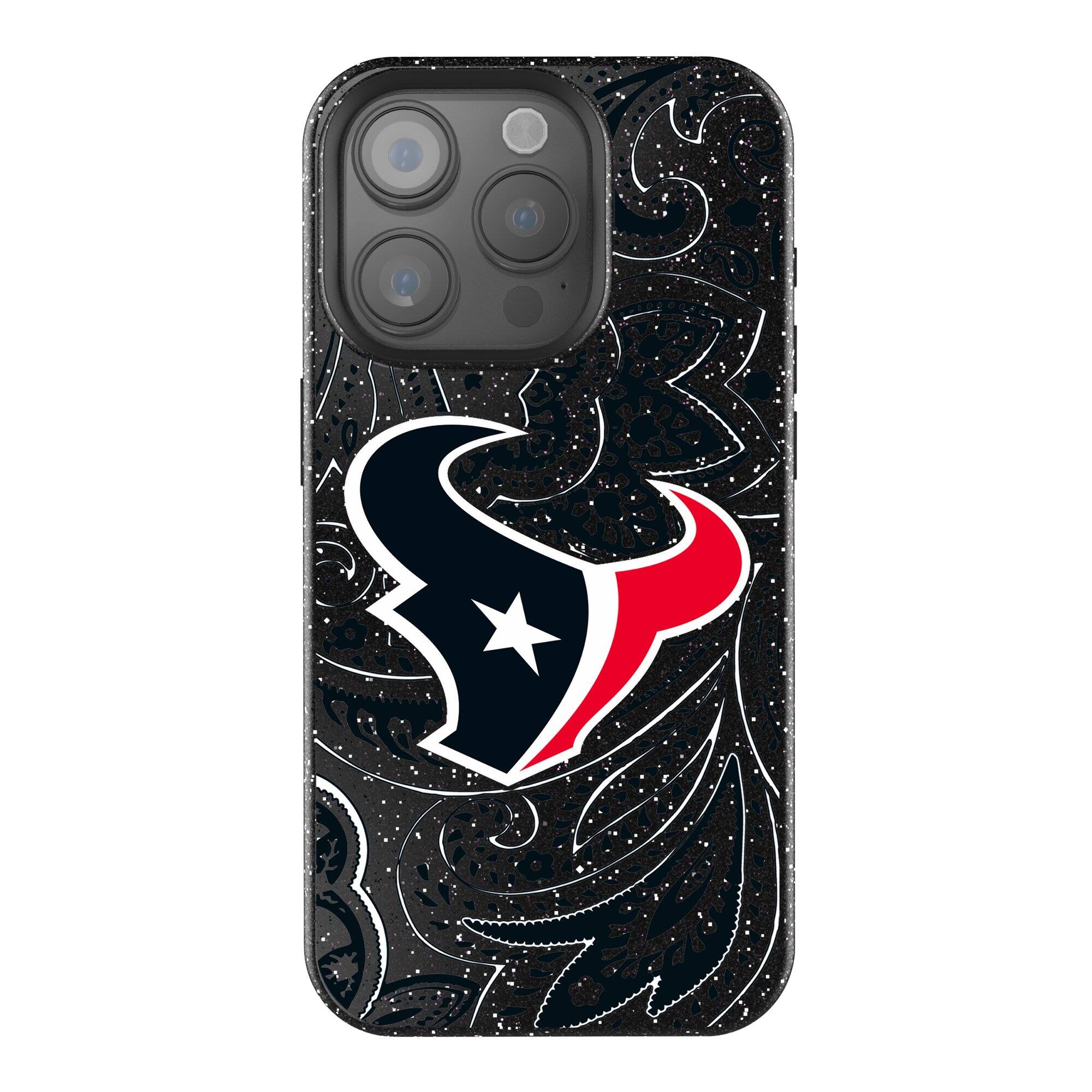 Keyscaper NFL Houston Texans Paisley Bling iPhone Case 14 Black ...