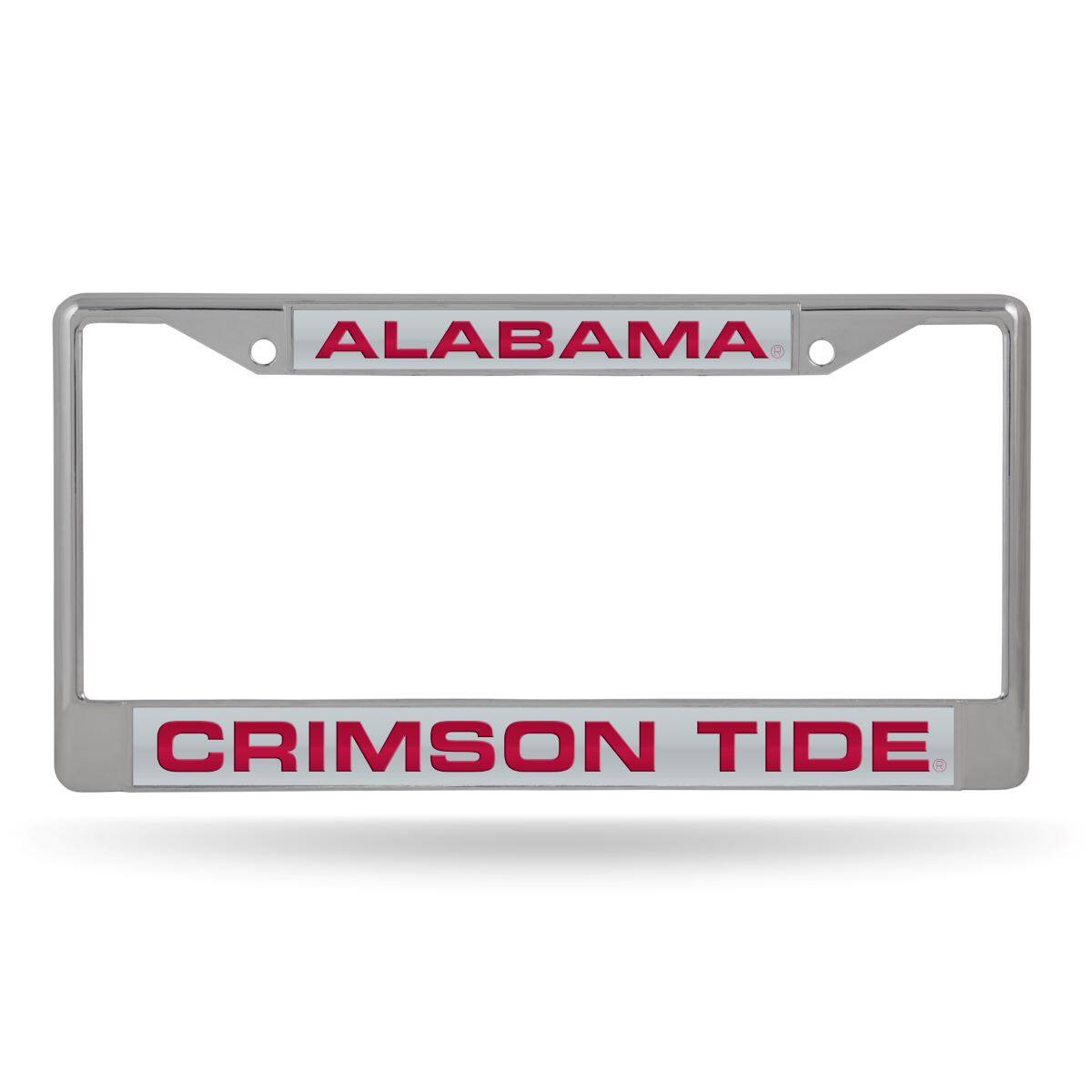 Rico Industries Alabama Crimson Tide Chrome Metal Laser Cut License ...