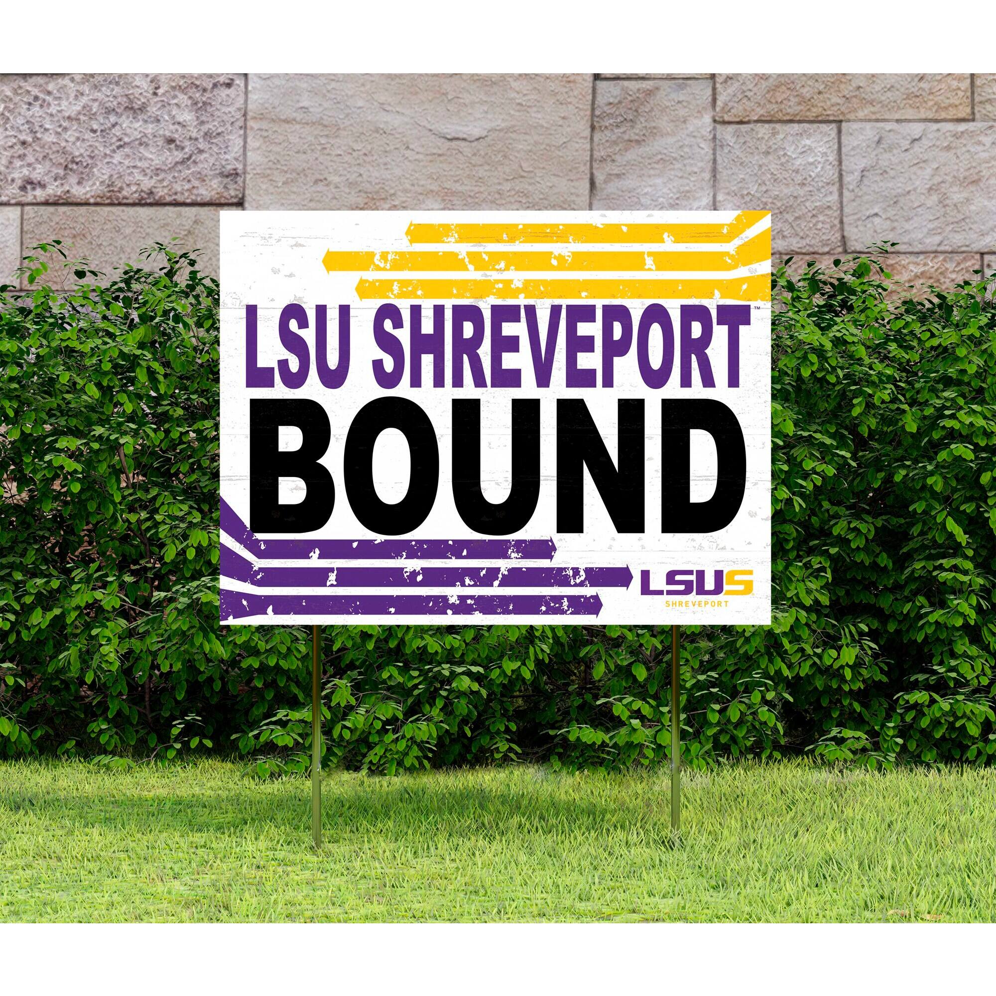 Jardine Louisiana State Shreveport Pilots 18" x 24" Bound Yard Sign ...