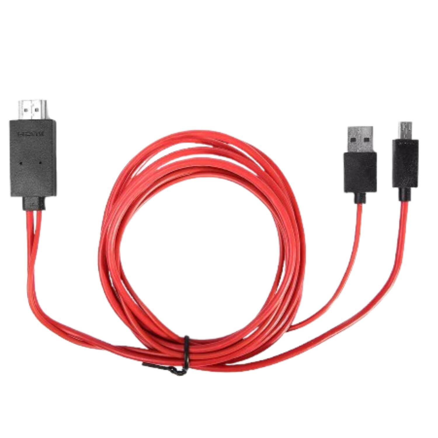 Stock Preferred MHL Micro USB to HDMI 1080P HD TV Adapter Cable Red MHL ...