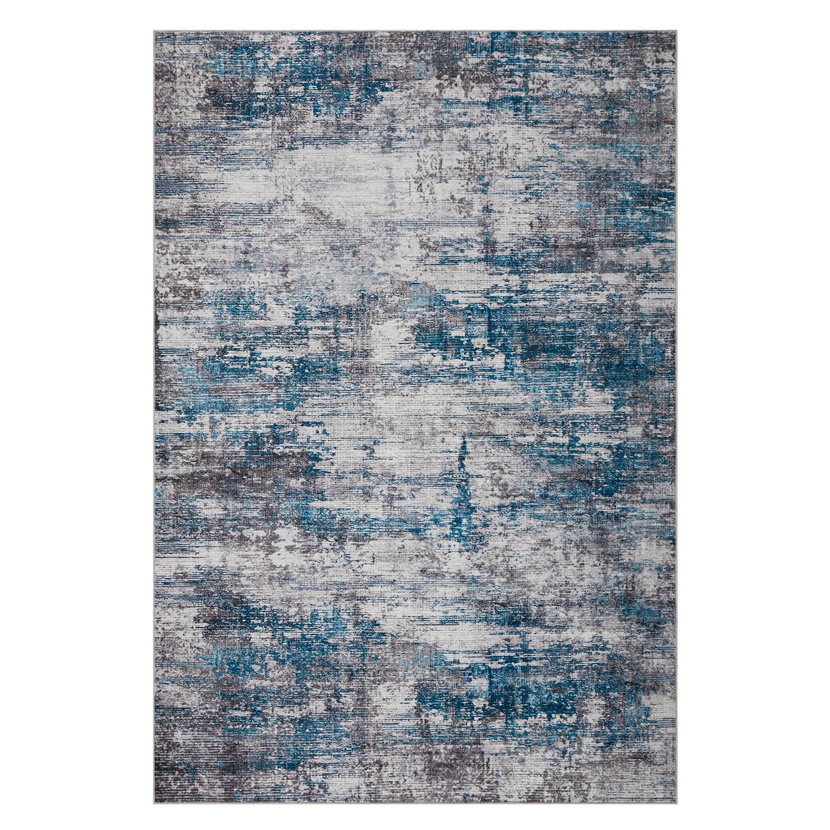 AREA Acekool - Abstract Distressed Rug - Industrial Vintage Machine ...