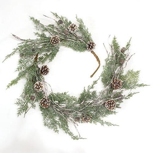 BreeBe Durham Cedar Birch Pinecone Garland 5ft Multicolor FSR50271 ...