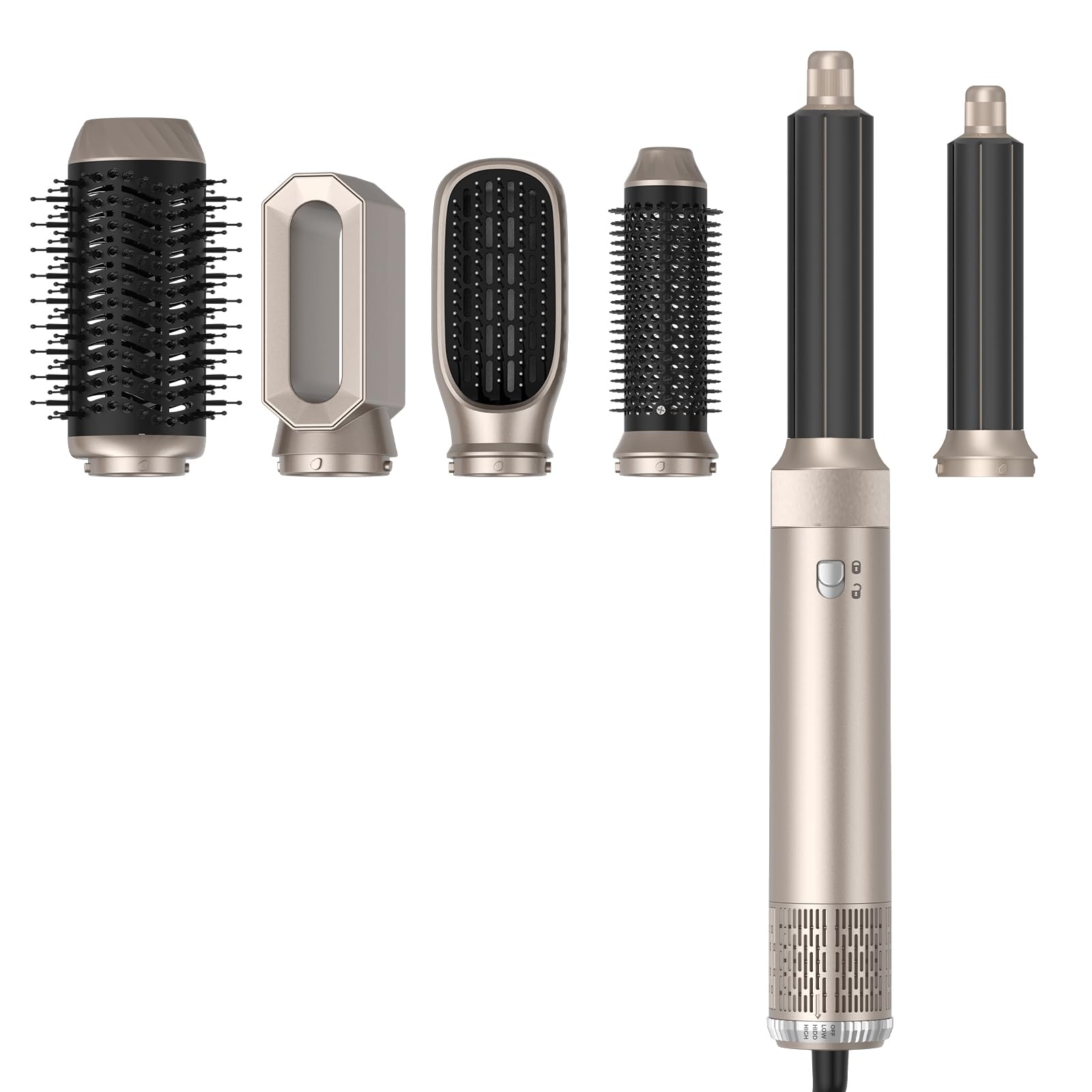 Reds Spade Hair Dryer Brush Hot Air Styler Curling Wrap Negative Ionic ...