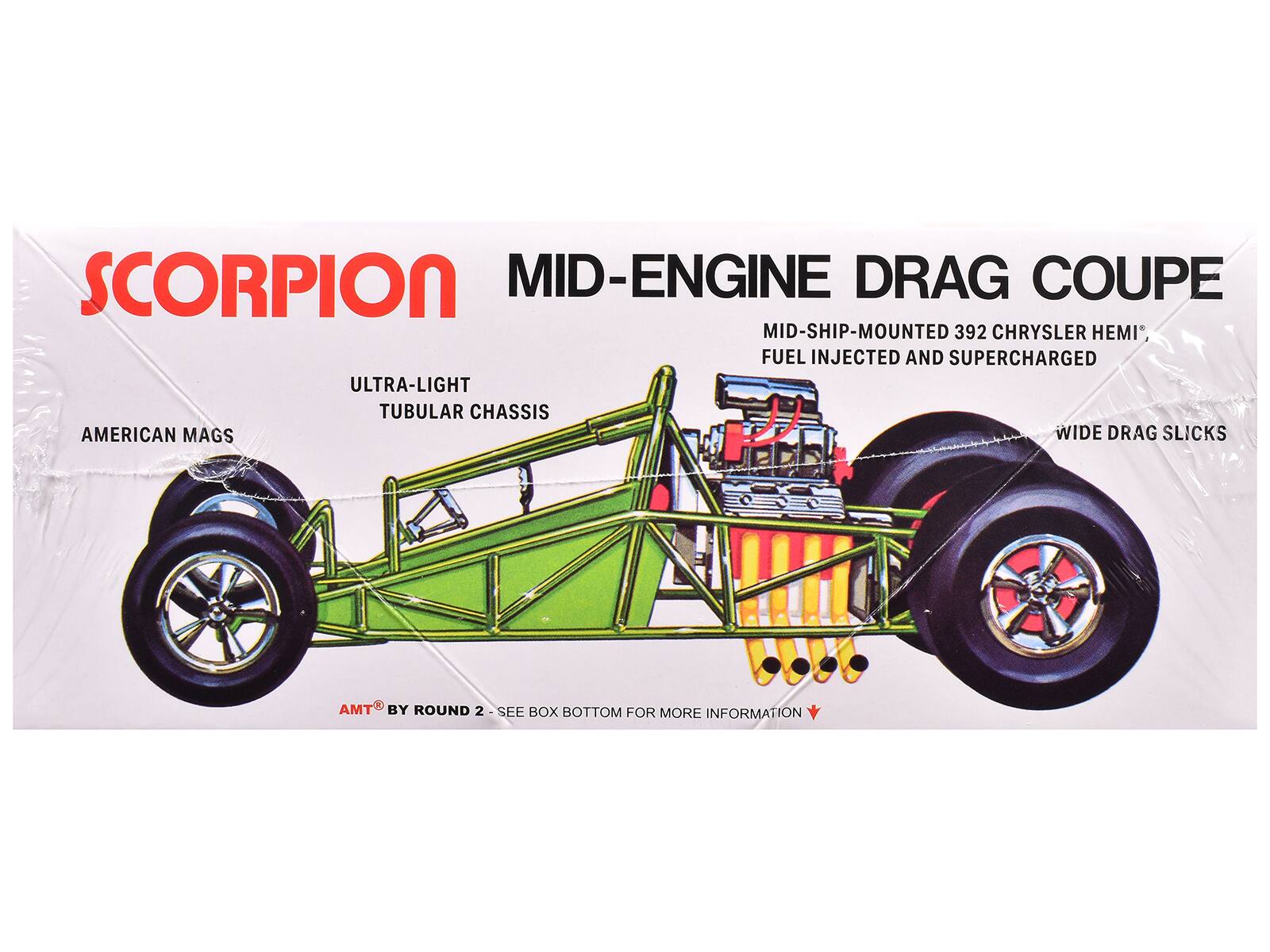 Skill 3 Model Kit Scorpion Mid Engine Drag Coupe 1/25 Scale Model by ...