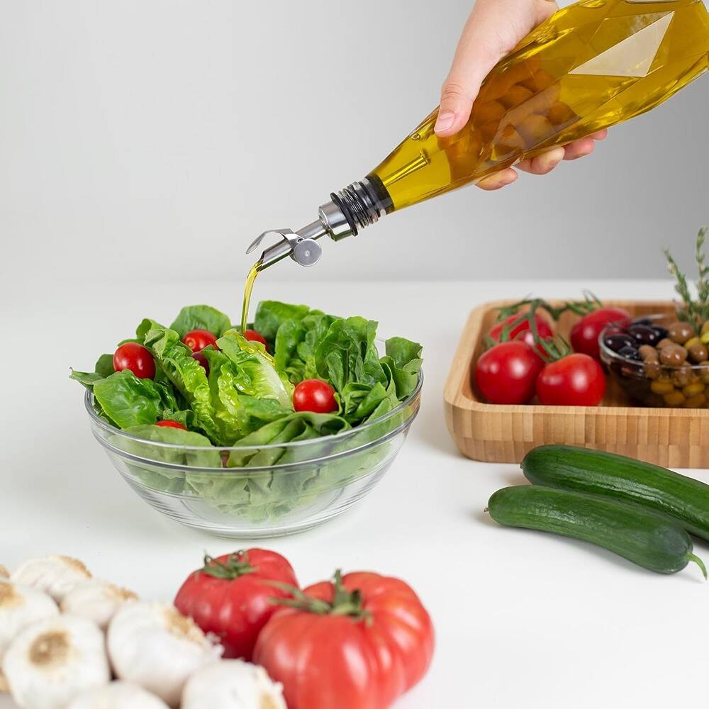 Schertz Diamond Lux Olive Oil & Vinegar Dispenser Set 350ml Glass, 2 ...