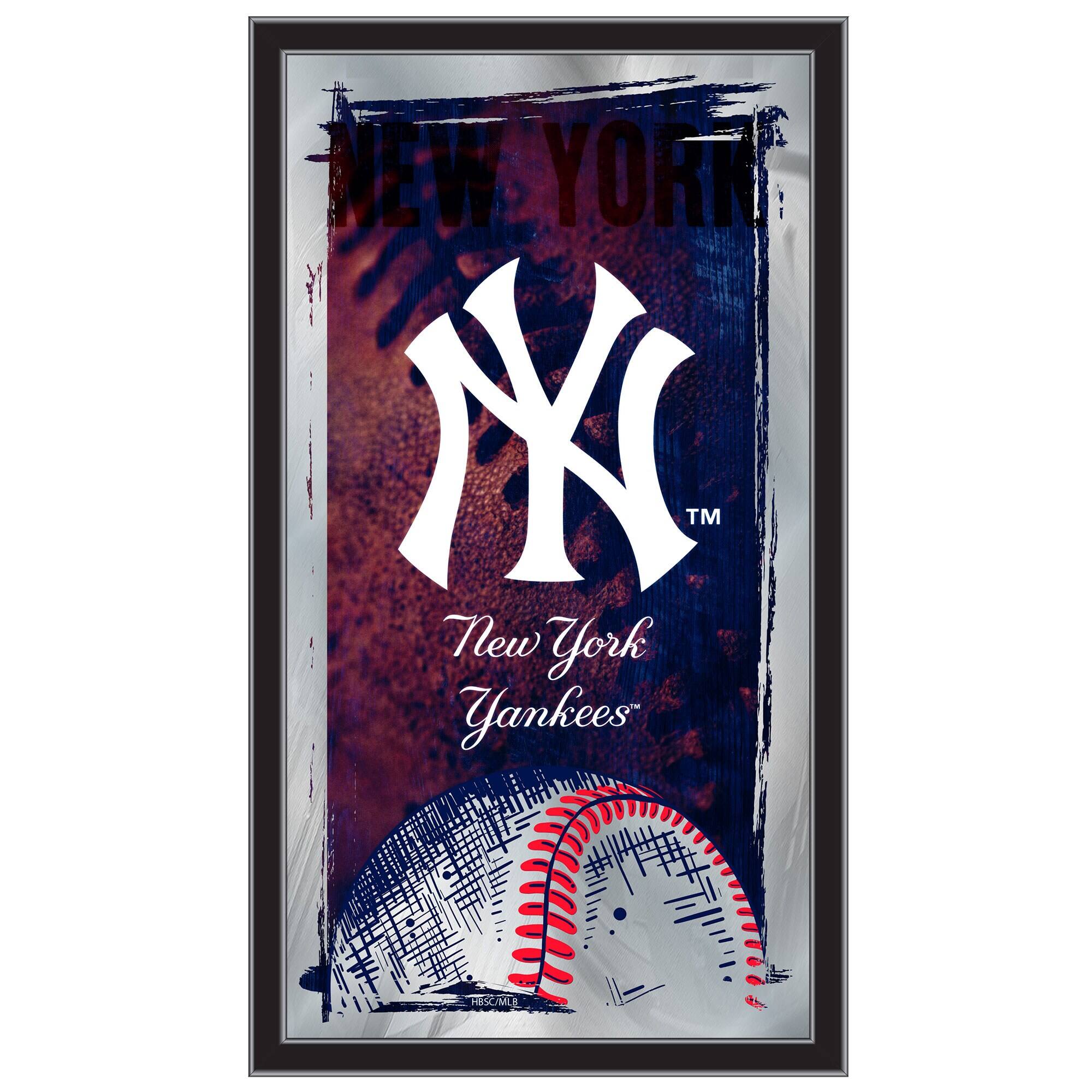 Holland Bar Stool Co. New York Yankees 15" x 26" Wall Mirror Multicolor ...