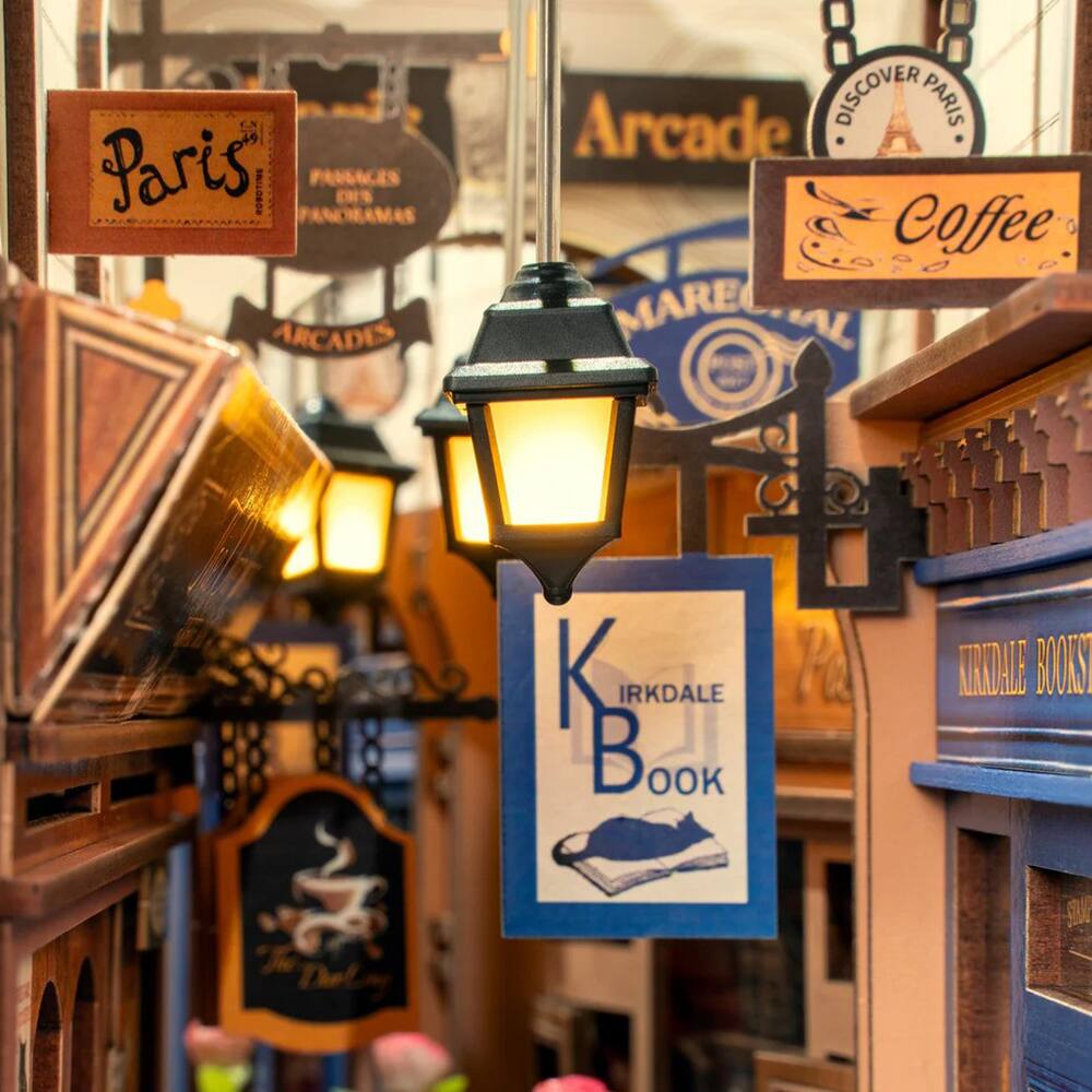 3D Puzzle DIY 3D Book Nook Kit Paris Arcade Dating 148pcs TGB10 - Best Buy