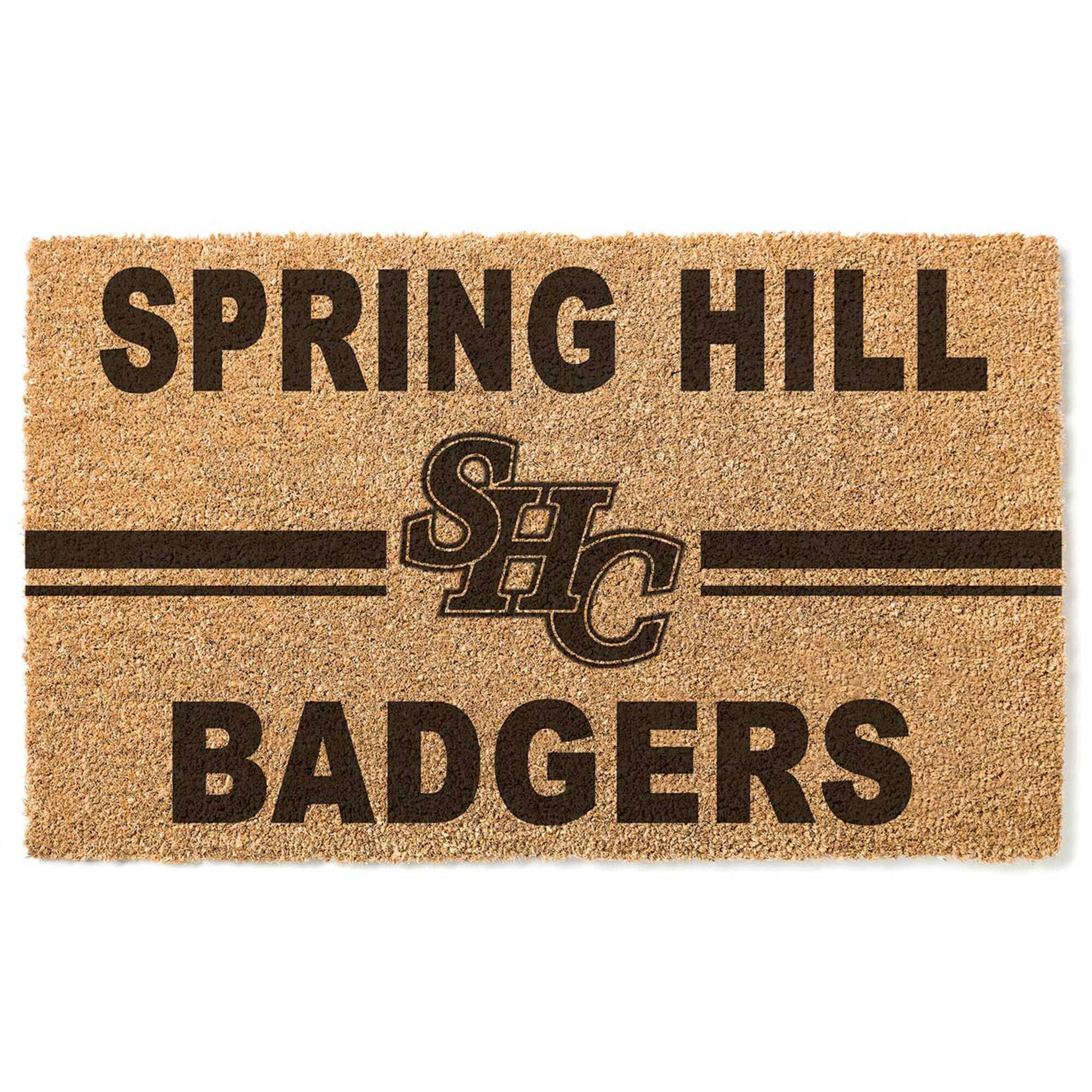 Jardine Spring Hill Badgers 18" x 30" Team Logo Doormat Brown 200125770 ...