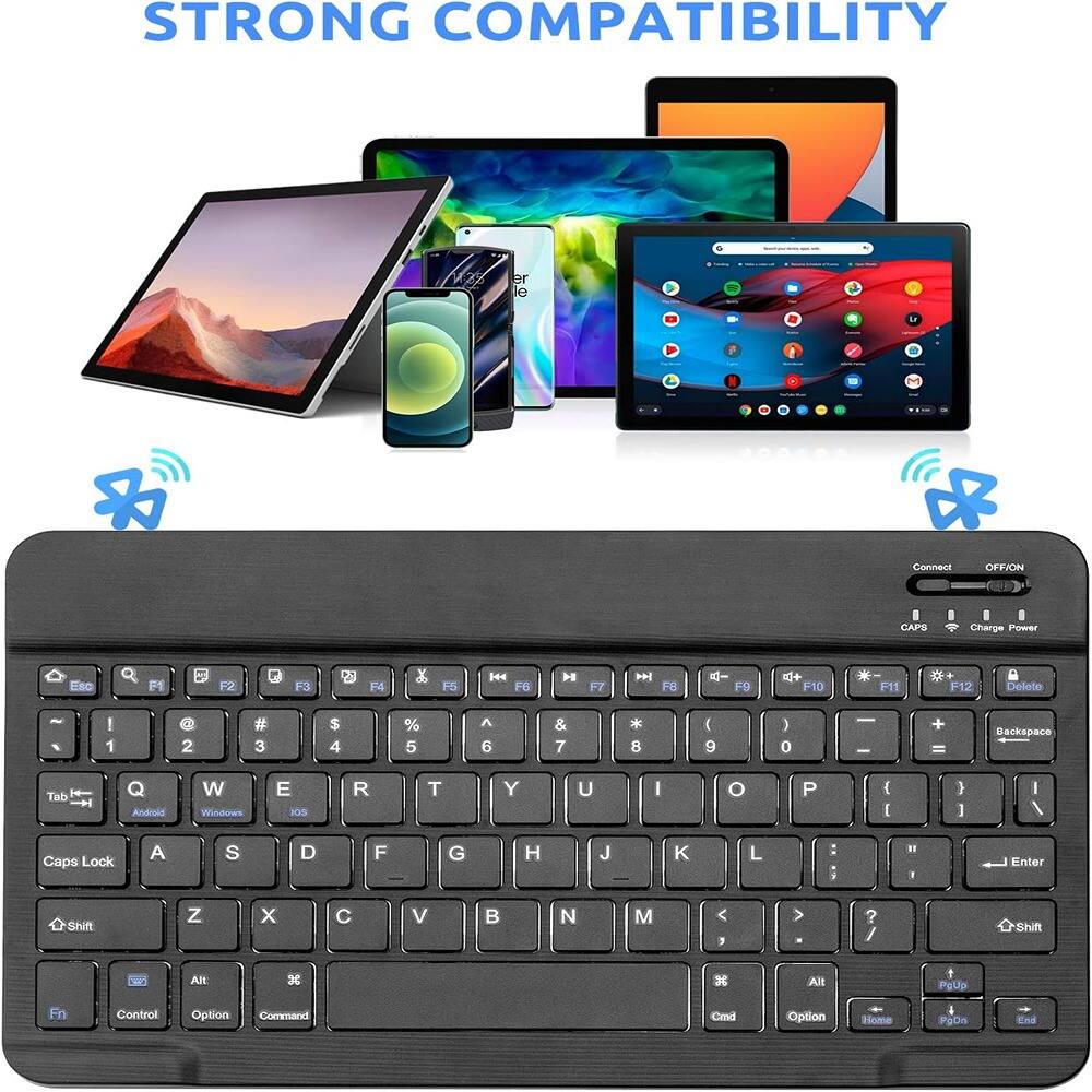 RTMB Universal Bluetooth Keyboard for Fire HD 8/10/11, Slim ...