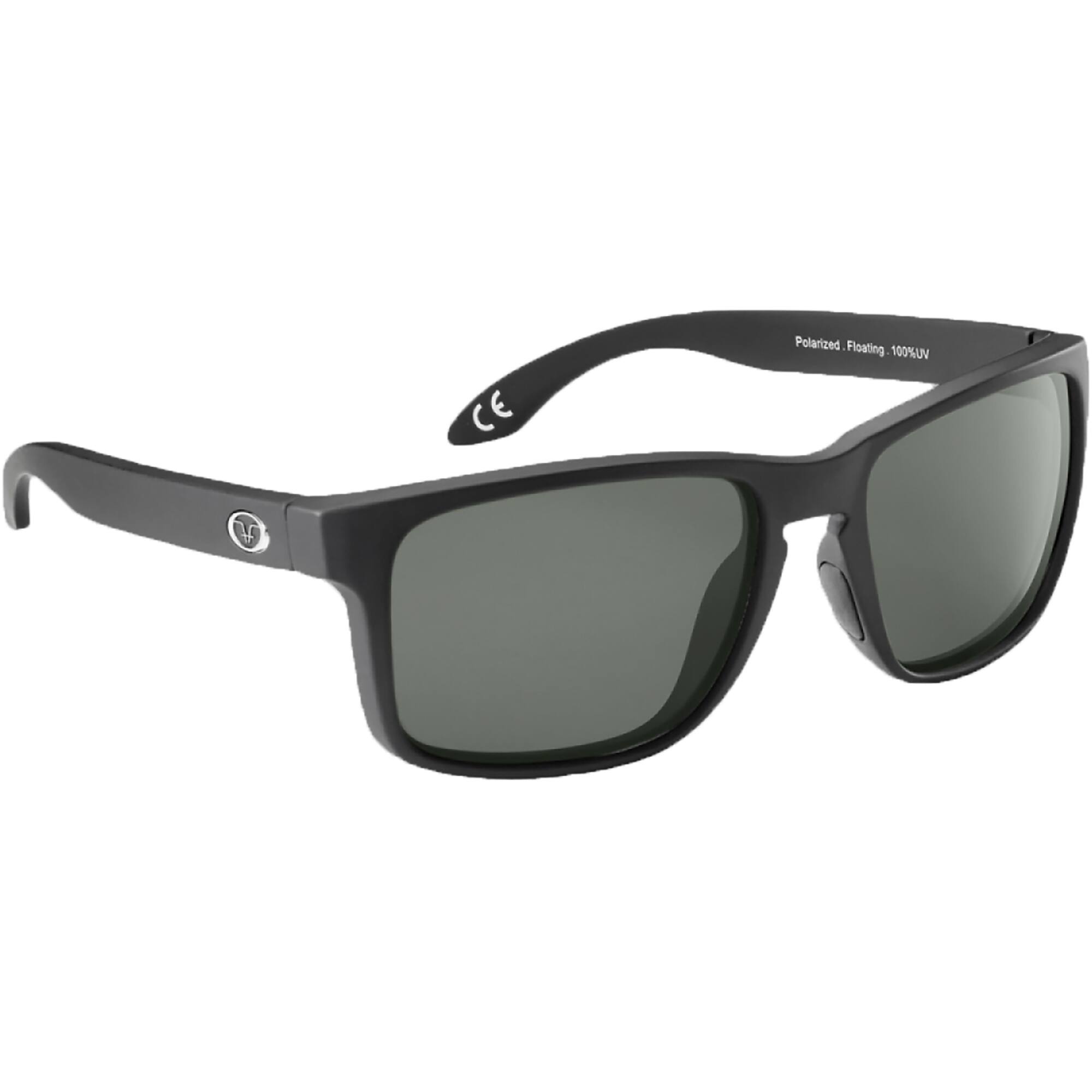 Flying Fisherman Lagoon Floating Sunglasses Matte Black/Smoke Silver ...