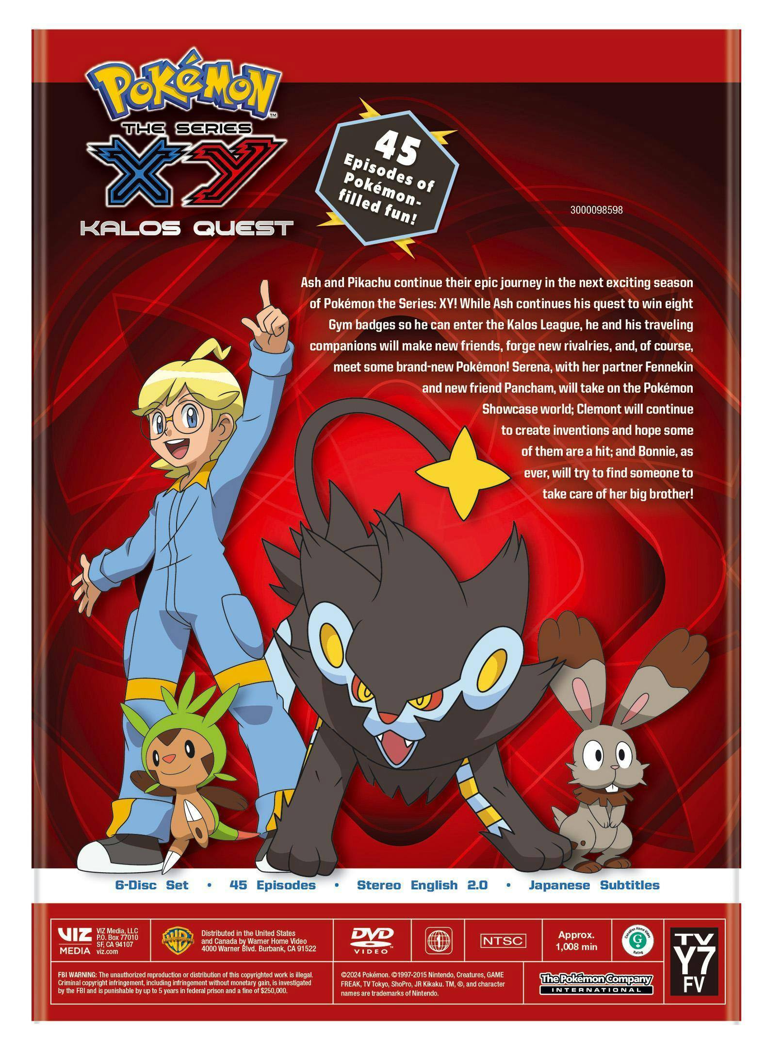 Pokemon The Series: XY Kalos Quest Complete Season [DVD] [Standard ...