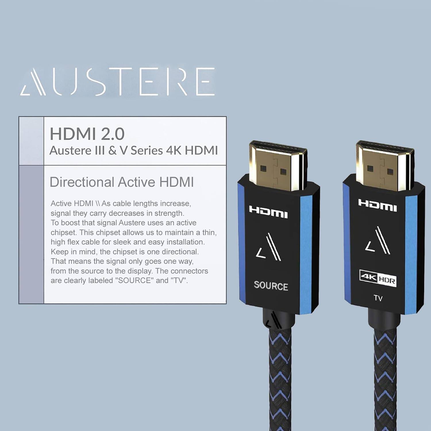 Austere V Series 4K HDMI Cable 5.0m Black 5S-4KHD2-5.0M - Best Buy