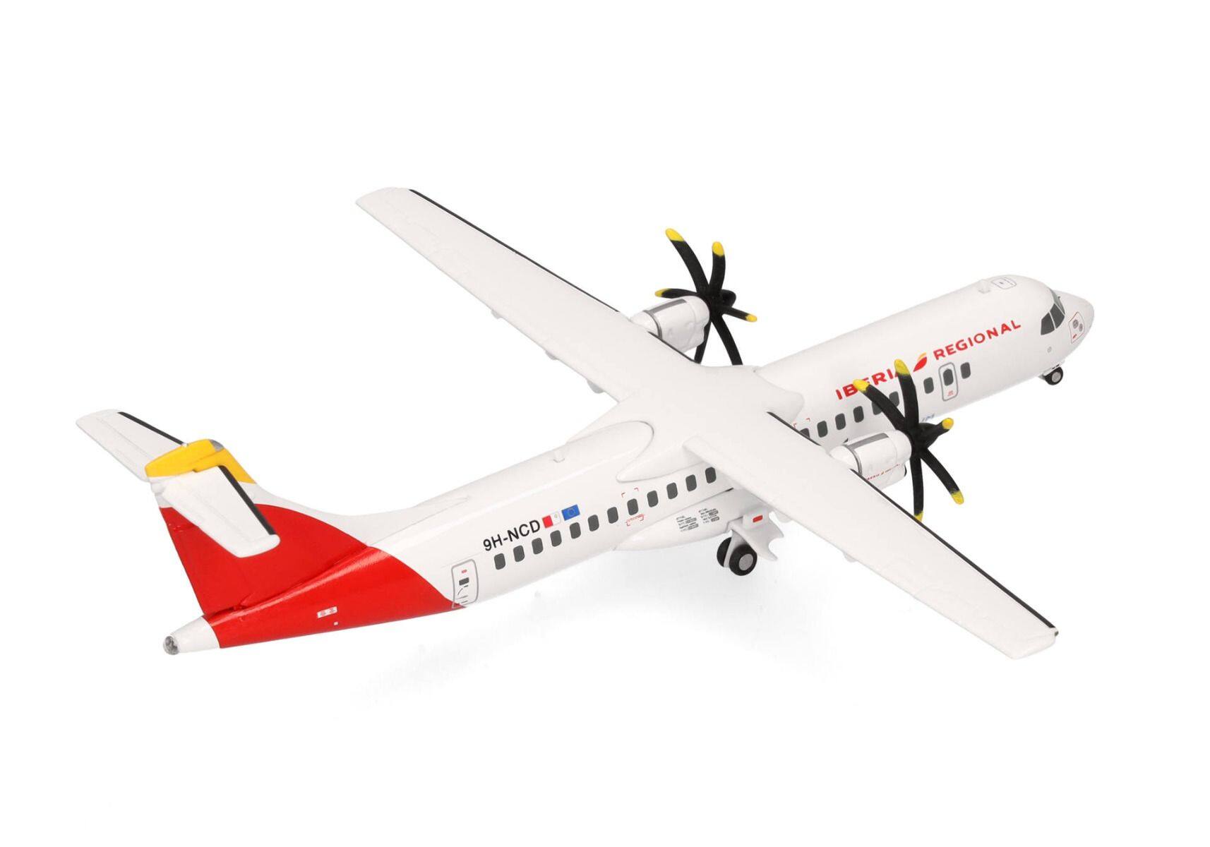 ATR 72 600 Commercial Aircraft "Iberia Regional" (9H NCD) Tail 1/200 ...