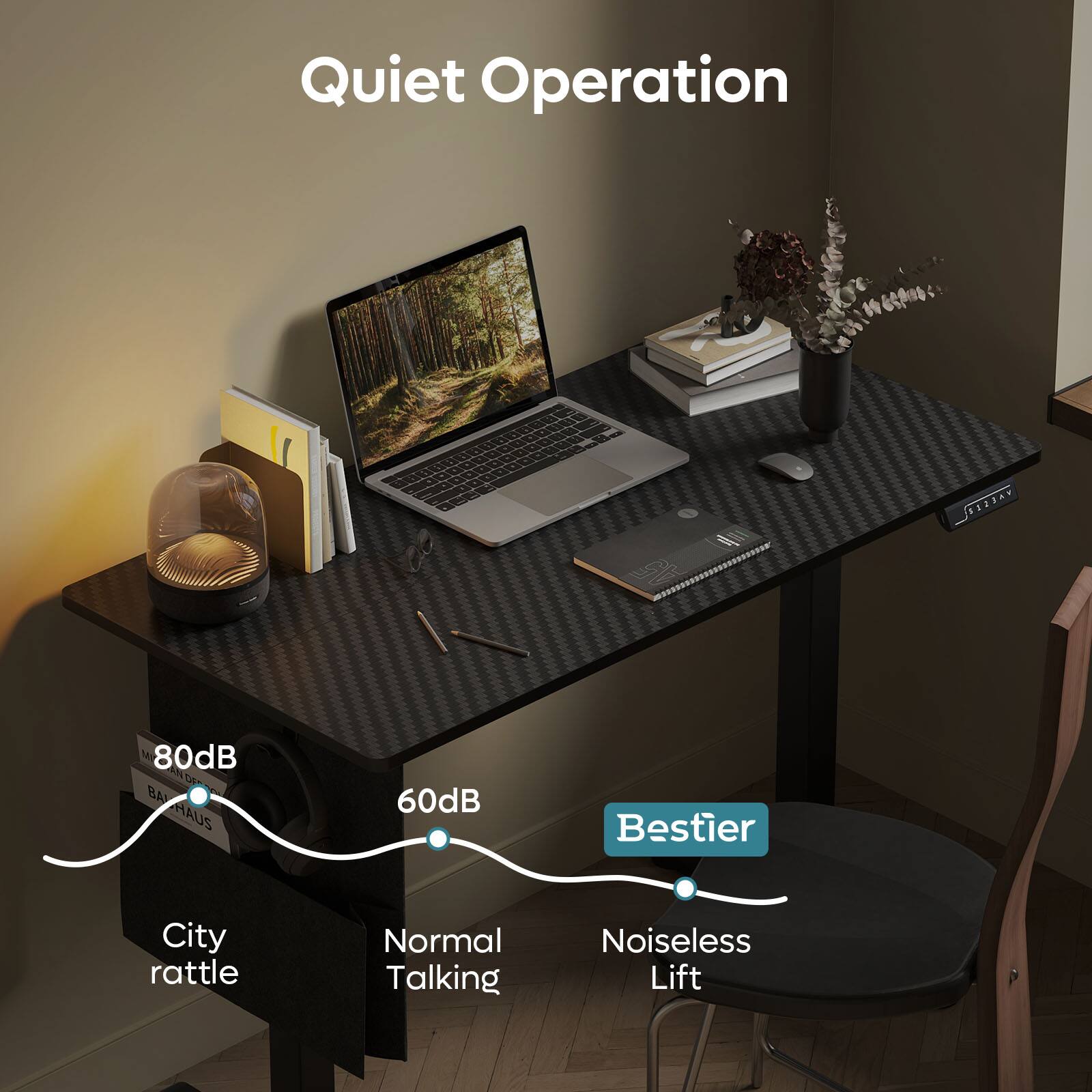 Best Buy: Bestier Adjustable Standing Gaming Desk with USB Port and ...