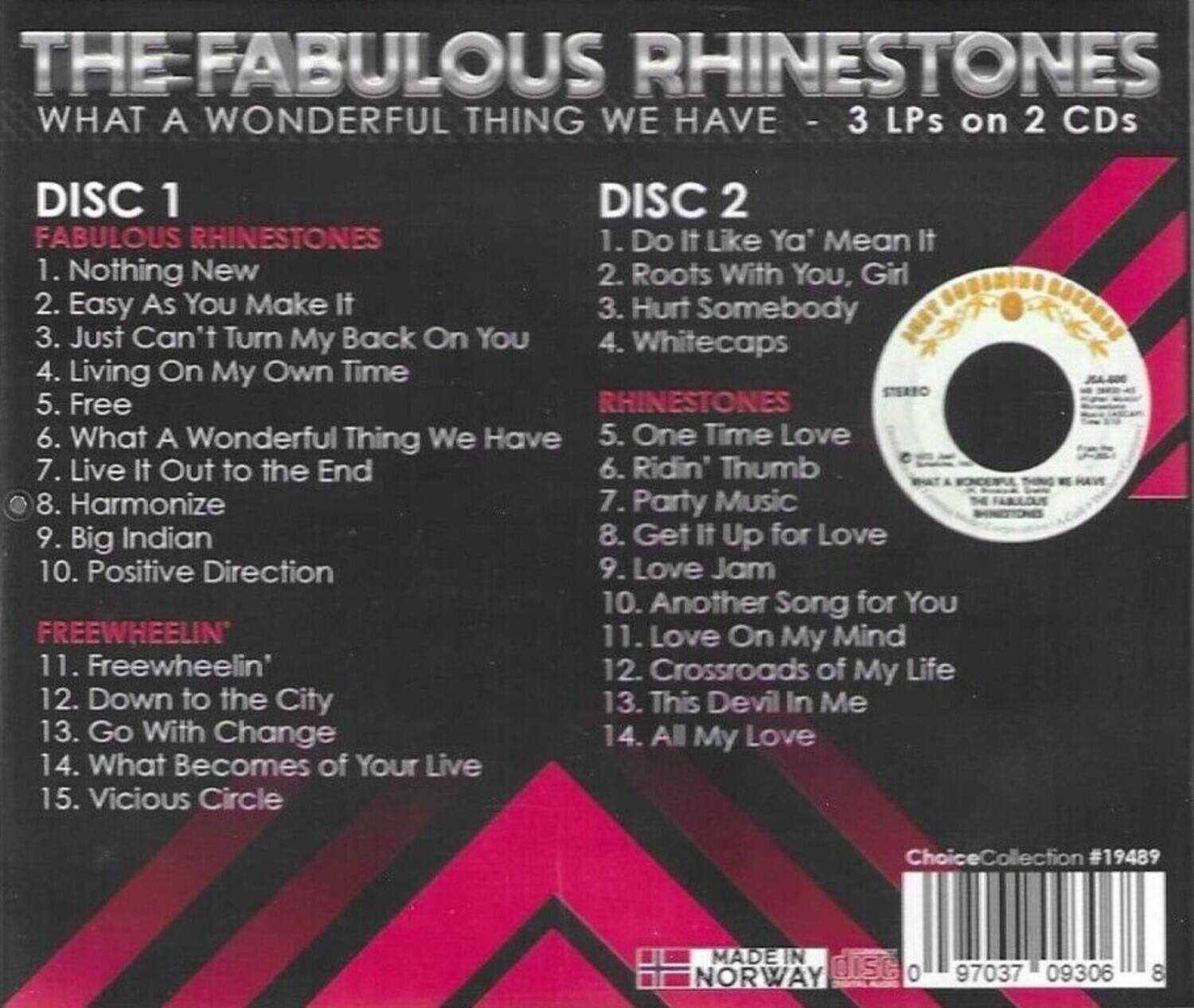 Fabulous Rhinestones What A Wonderful Thing We Have COMPACT DISCS [CD ...