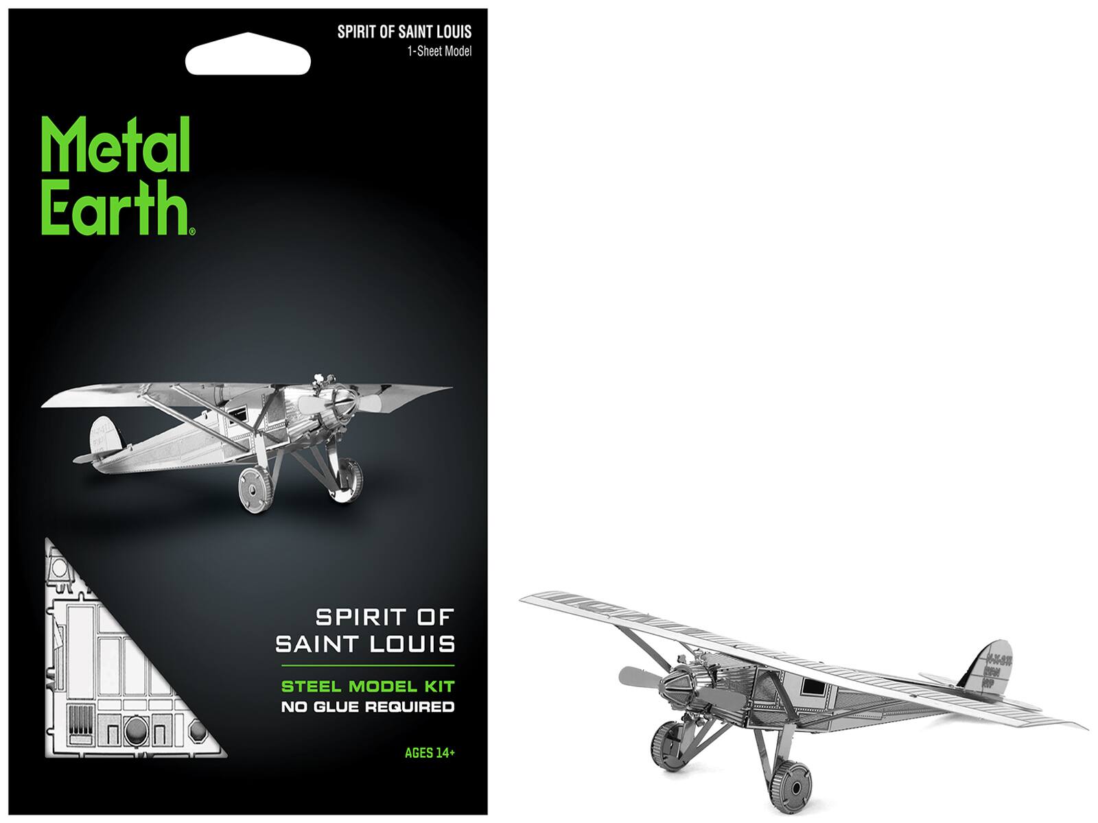 Model Kit Spirit Of Saint Louis Monoplane Aircraft (Moderate Difficulty ...