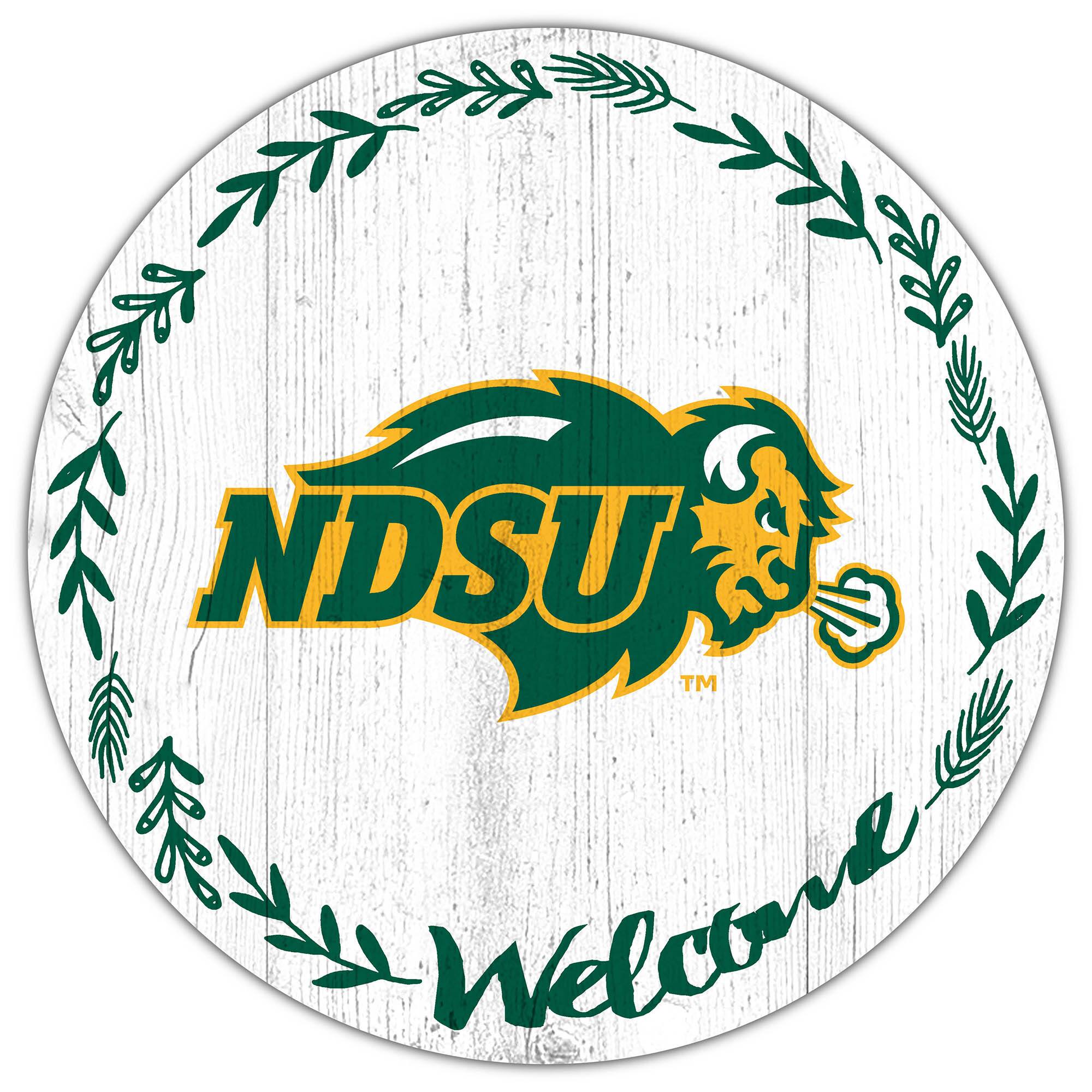 Fan Creations NDSU Bison 12" Welcome Circle Sign Multicolor 3920078 ...