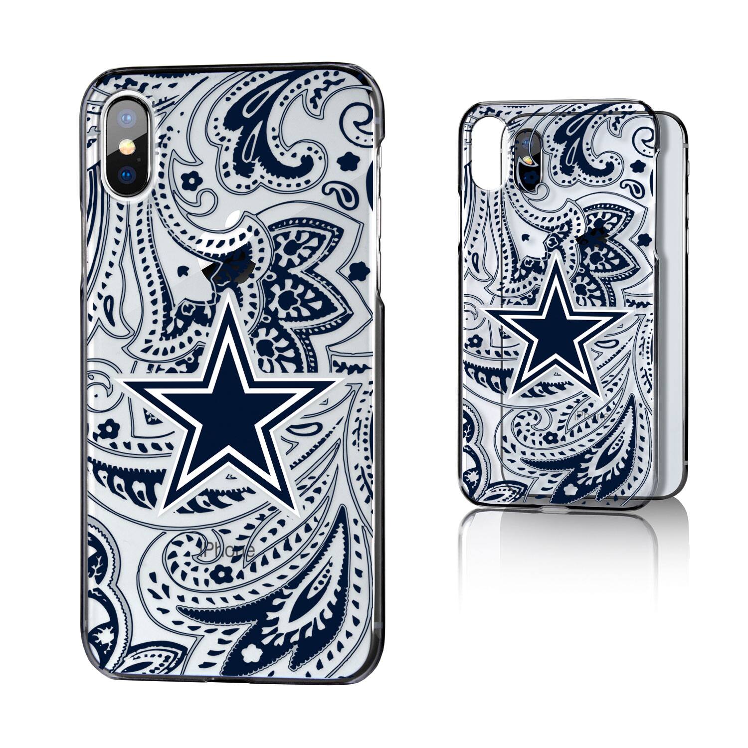 Keyscaper NFL Dallas Cowboys iPhone Clear Paisley Design Case 14 Pro ...