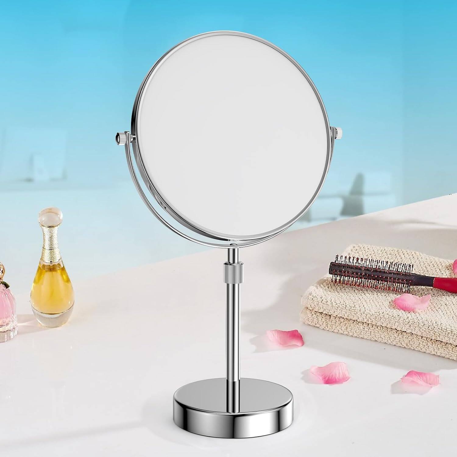 Stamp n Camp Nicesail Makeup Mirror Tabletop 8 Inch Double Sided with ...