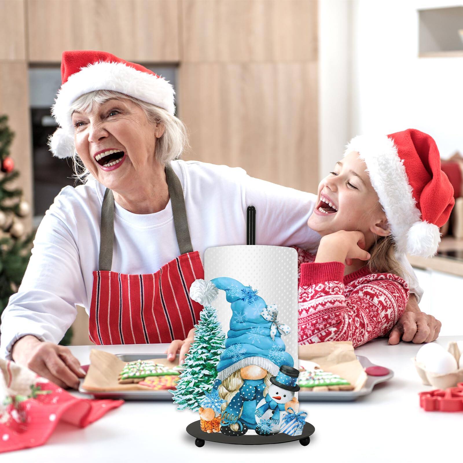 Paradigms Interiors Winter Paper Towel Holder Snowman Christmas Tree ...