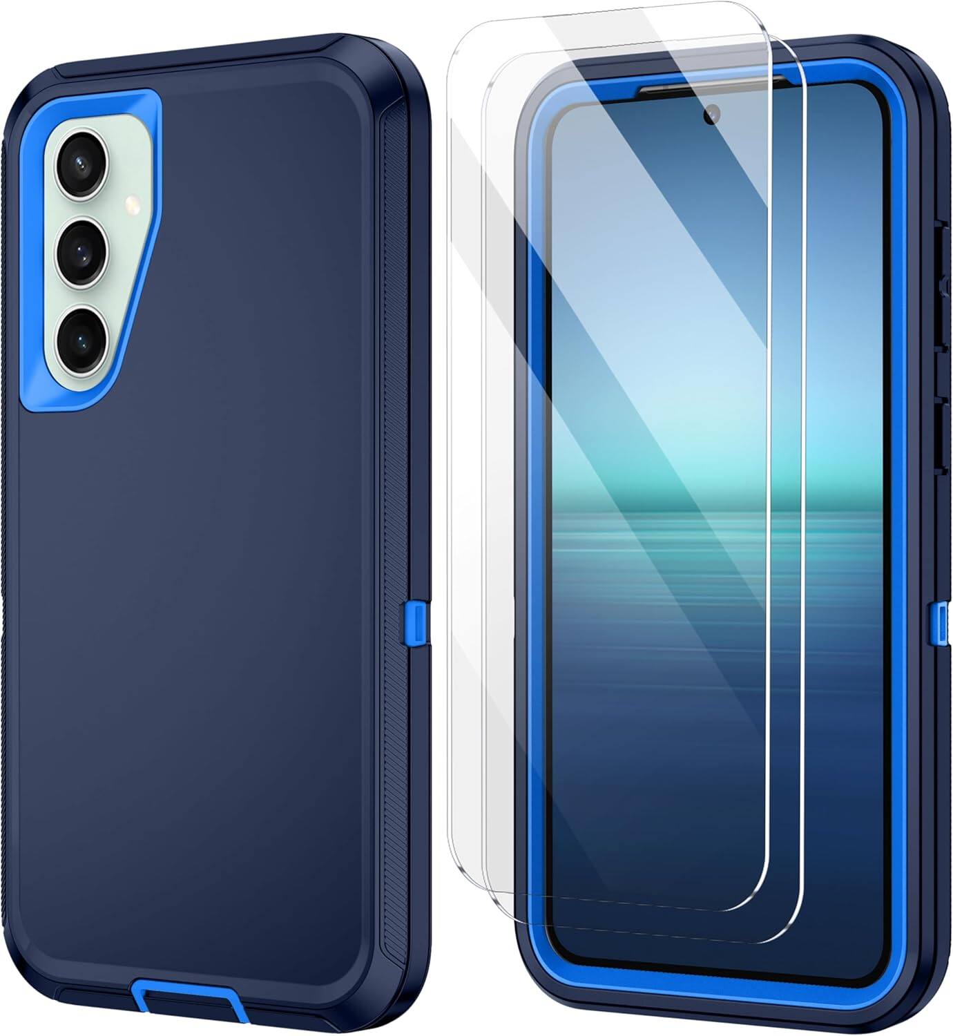 Entronix Heavy Duty Bundle for Galaxy S25 Plus Case with 2 Clear Screen ...