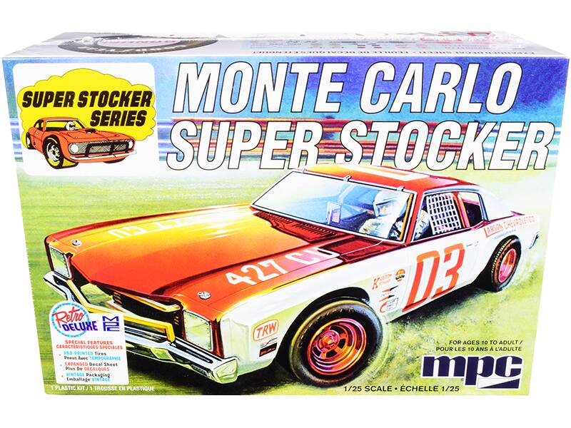 Skill 2 Model Kit 1971 Chevrolet Monte Carlo Super Stocker 1/25 Scale ...